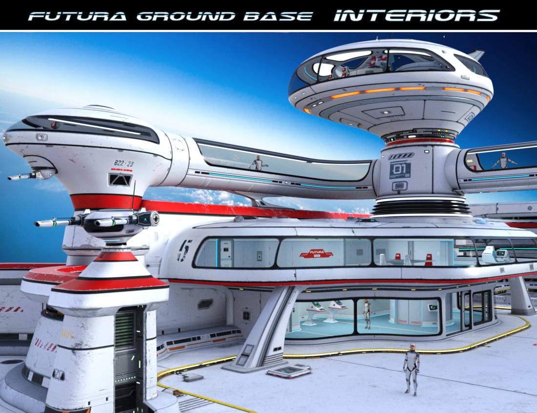 Futura Ground Base Interiors | Daz 3D