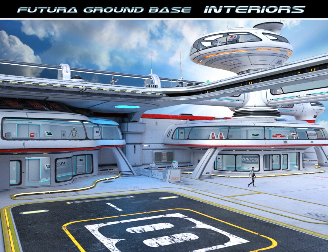 Futura Ground Base Interiors | Daz 3D
