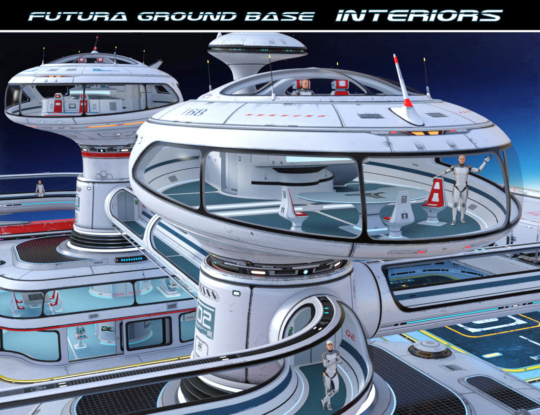 Futura Ground Base Interiors | Daz 3D