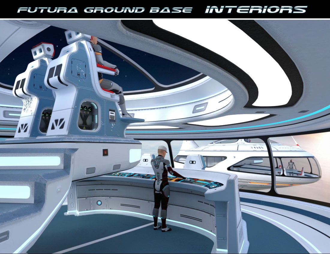 Futura Ground Base Interiors | Daz 3D