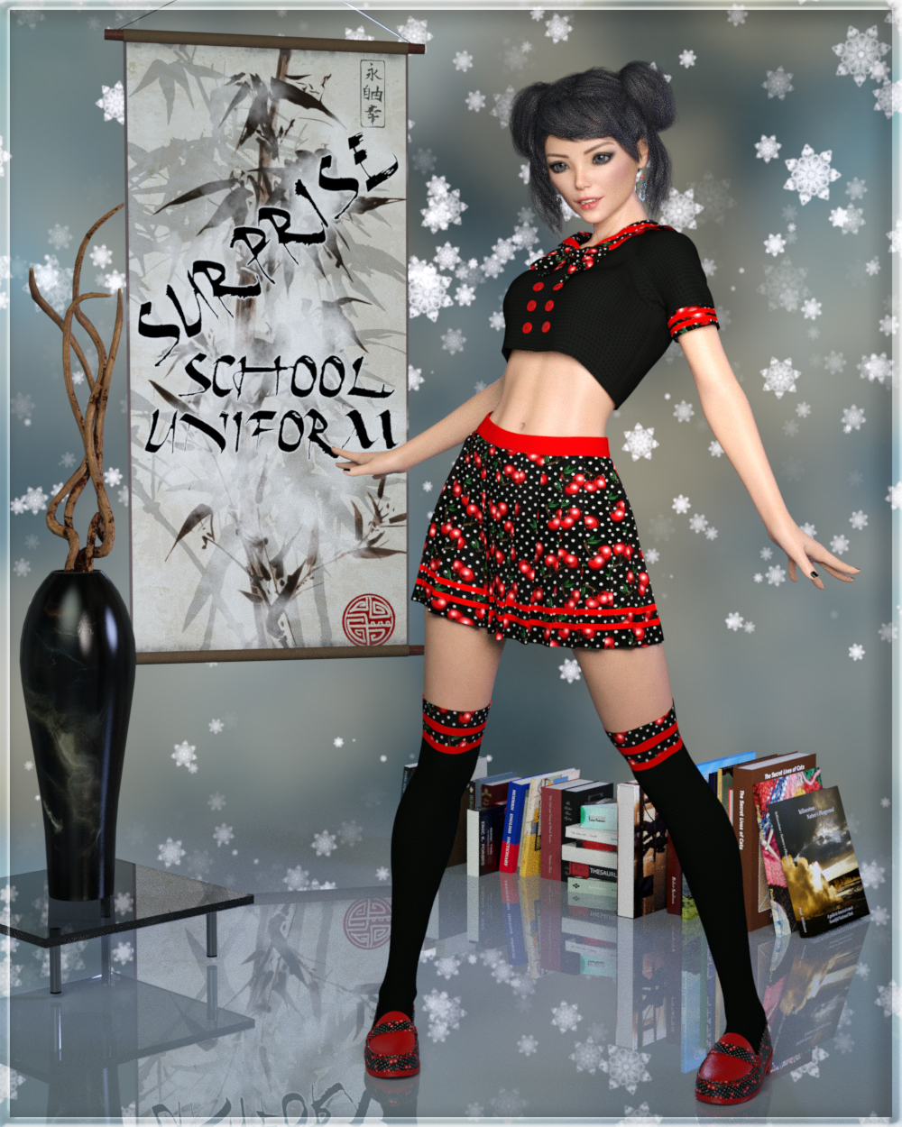 Surprise for School Uniform G8F | Daz 3D