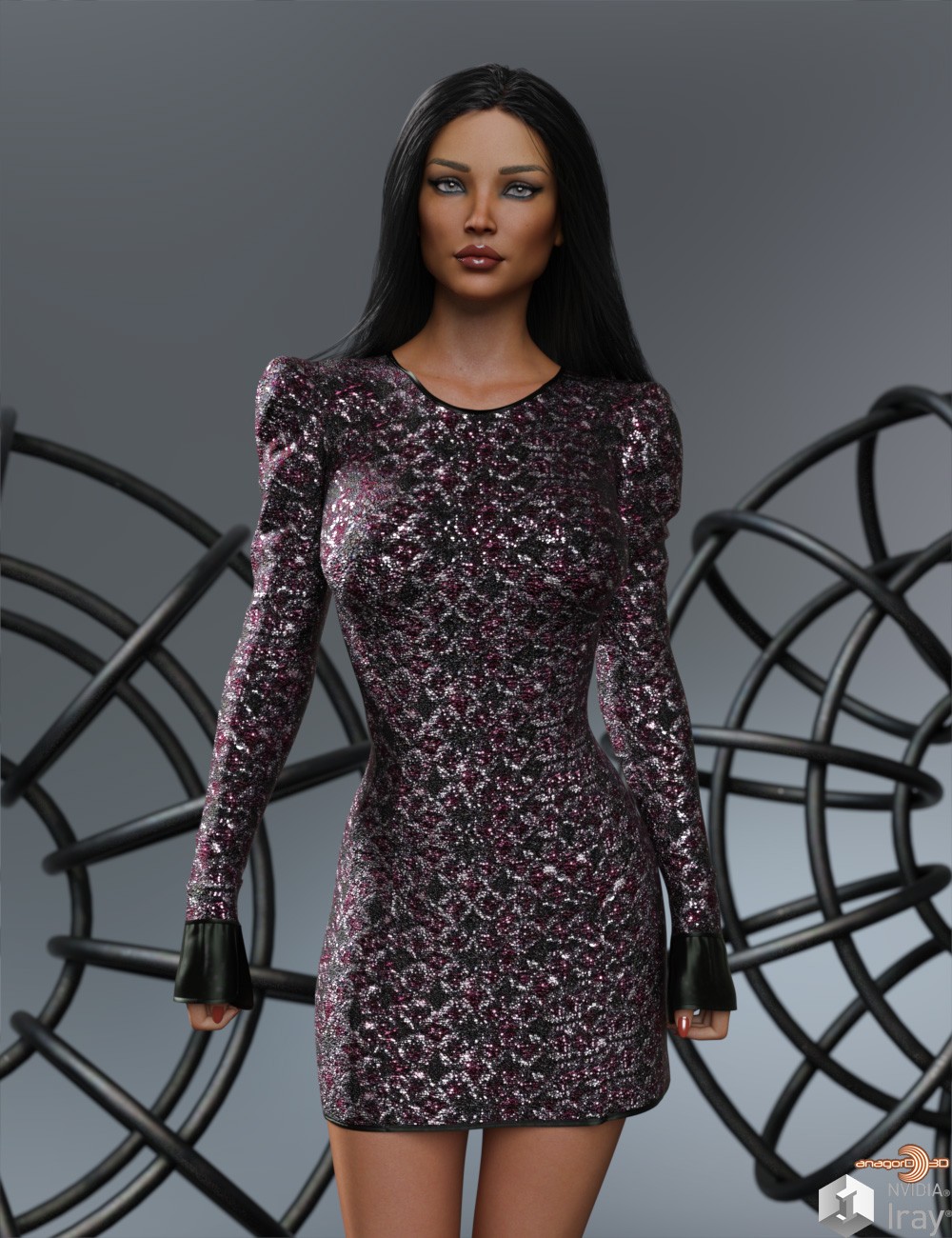 VERSUS - dForce Enchanted Dress Genesis 8-8.1F and G9 | Daz 3D