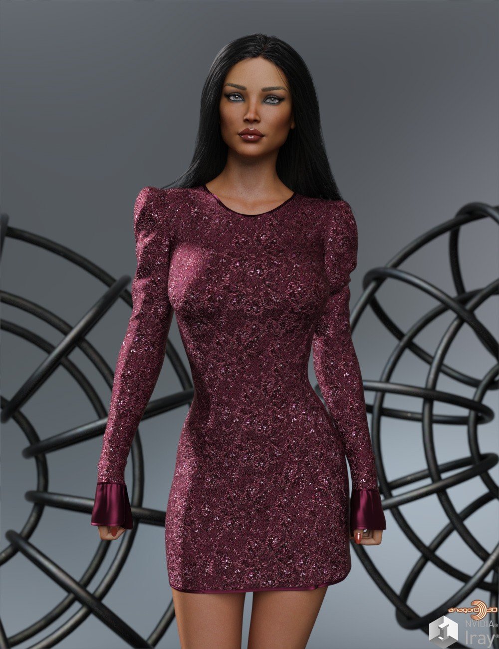 VERSUS - dForce Enchanted Dress Genesis 8-8.1F and G9 | Daz 3D