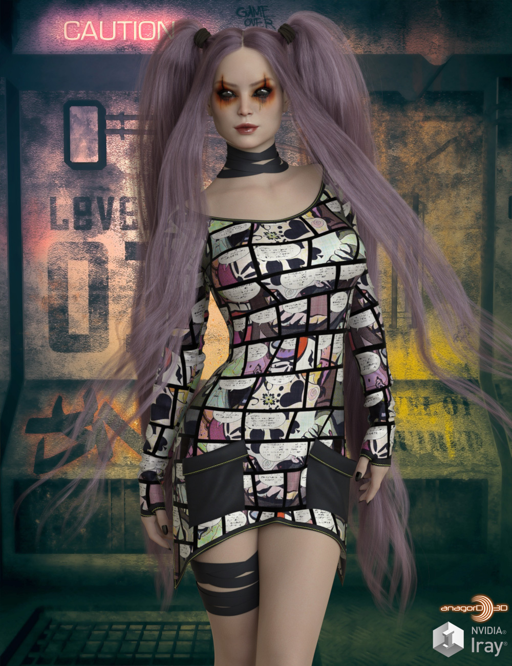 VERSUS - dForce Emo Doll III for Genesis 8 and 8.1F | Daz 3D