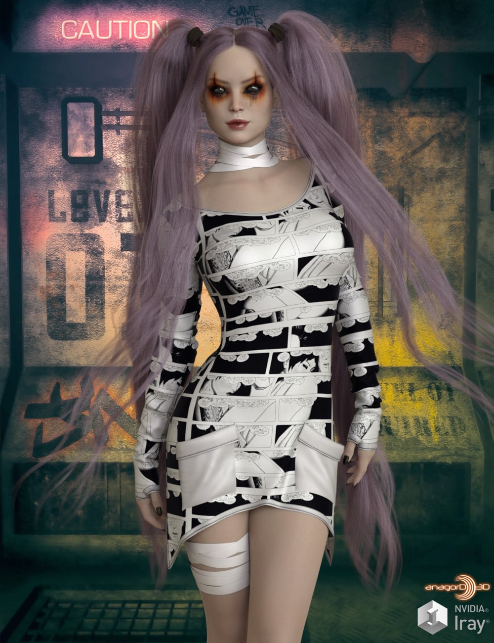 VERSUS - dForce Emo Doll III for Genesis 8 and 8.1F | Daz 3D
