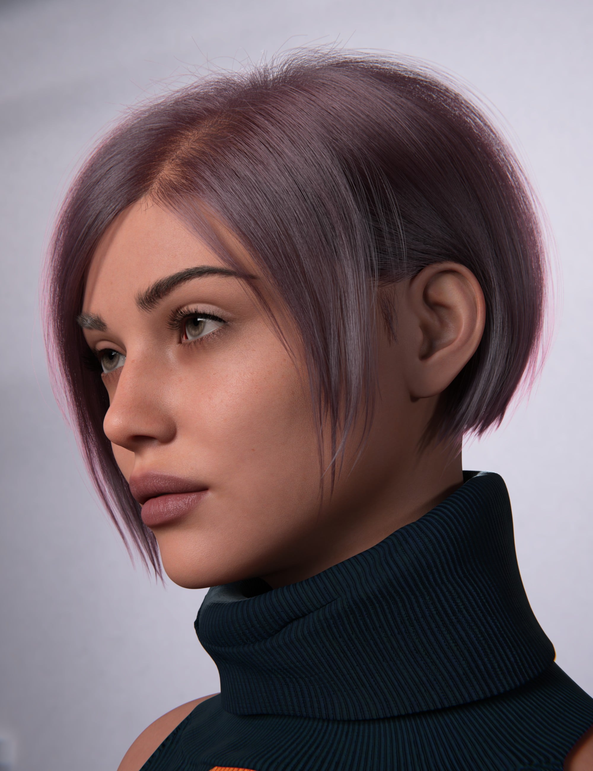 dForce AK Grace Bob Hair for Genesis 9, 8, and 8.1 Female | Daz 3D