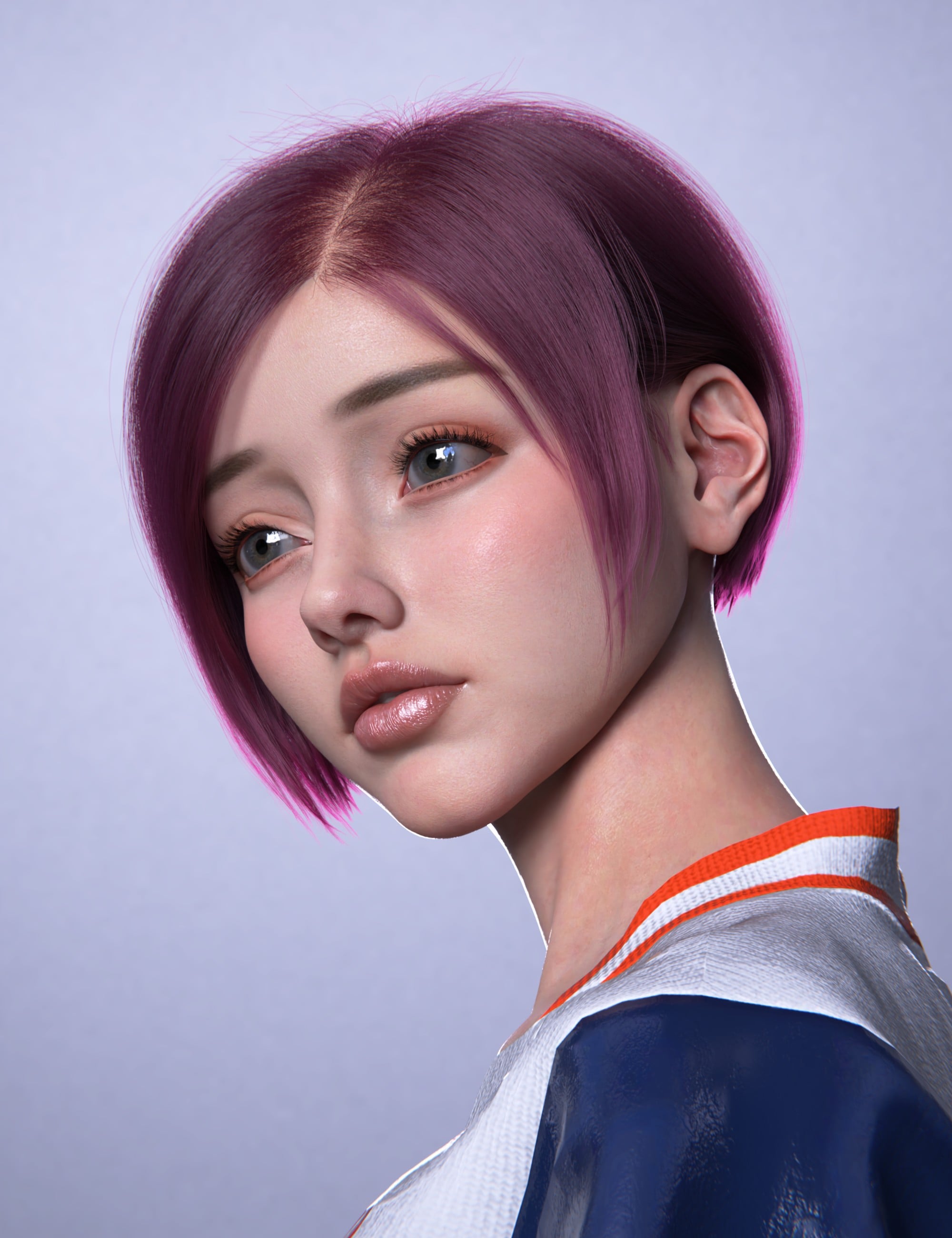 dForce AK Grace Bob Hair for Genesis 9, 8, and 8.1 Female | Daz 3D
