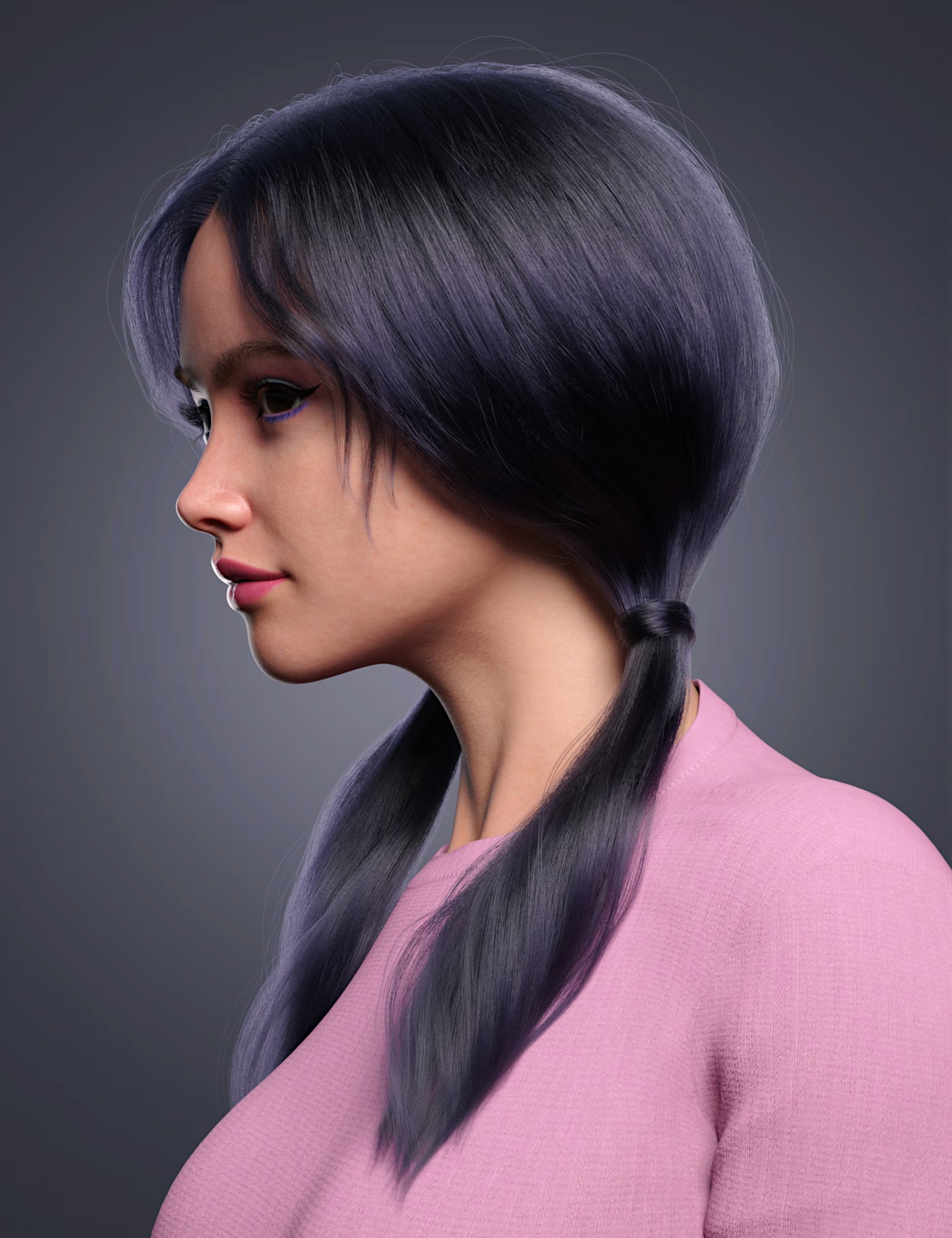dForce Cute Pigtails for Genesis 9 | Daz 3D
