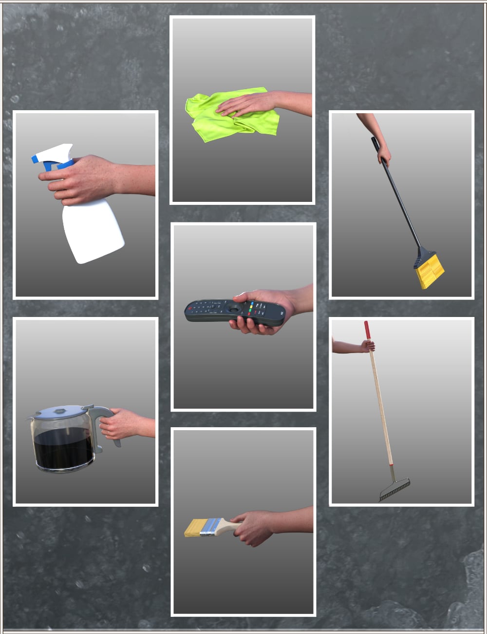FG Hand Props for Genesis 9 Feminine | Daz 3D