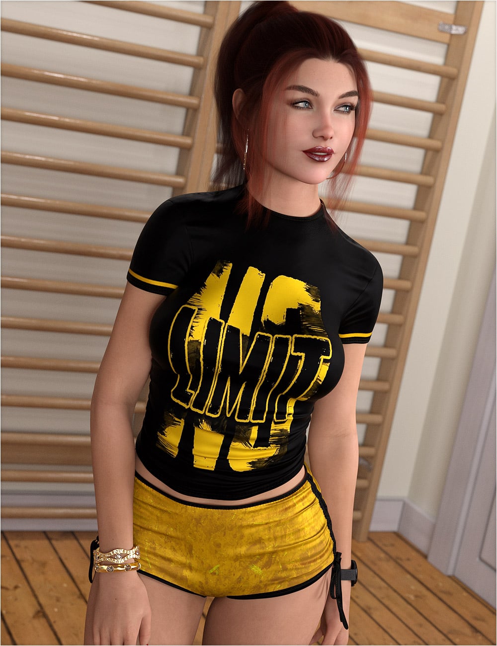 Exercise Textures for dForce SU Fitness Clothing | Daz 3D