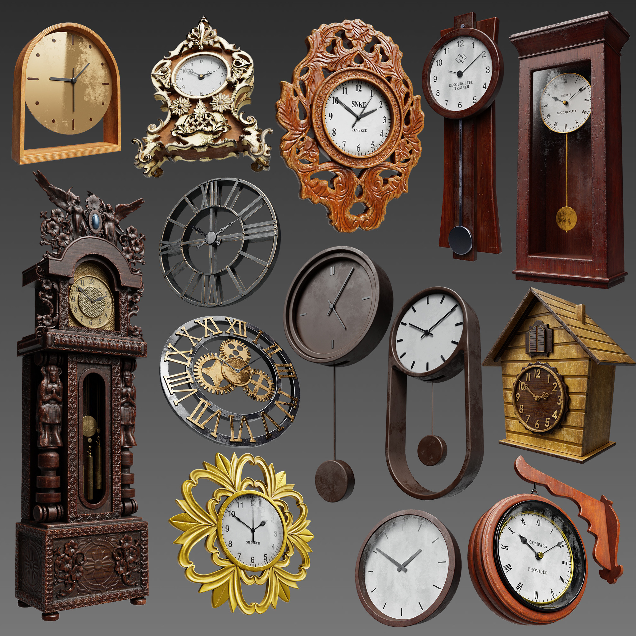 FG Clock Collection | Daz 3D