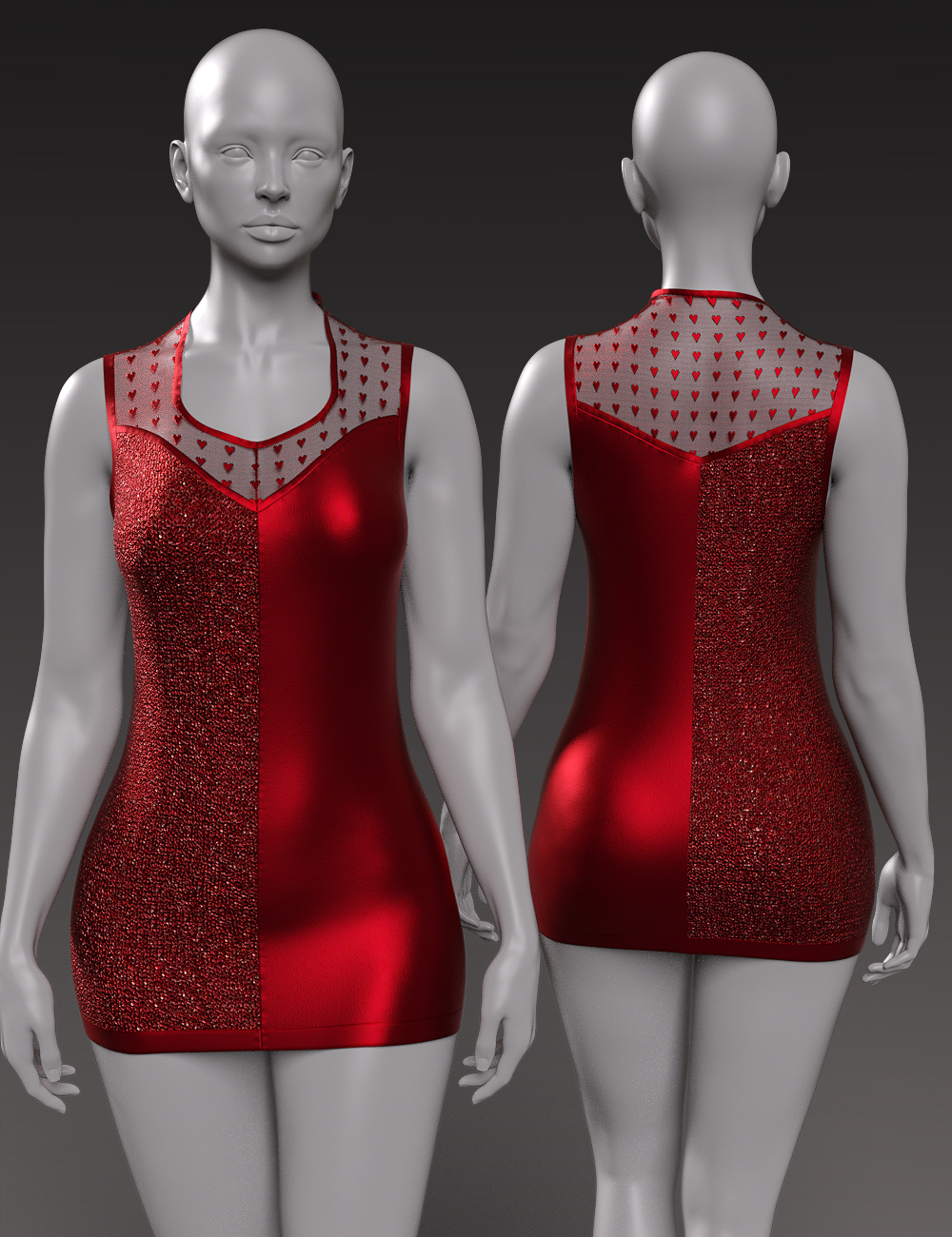 VERSUS - A97 dForce Amber Dress for Genesis 9 Add-On | Daz 3D