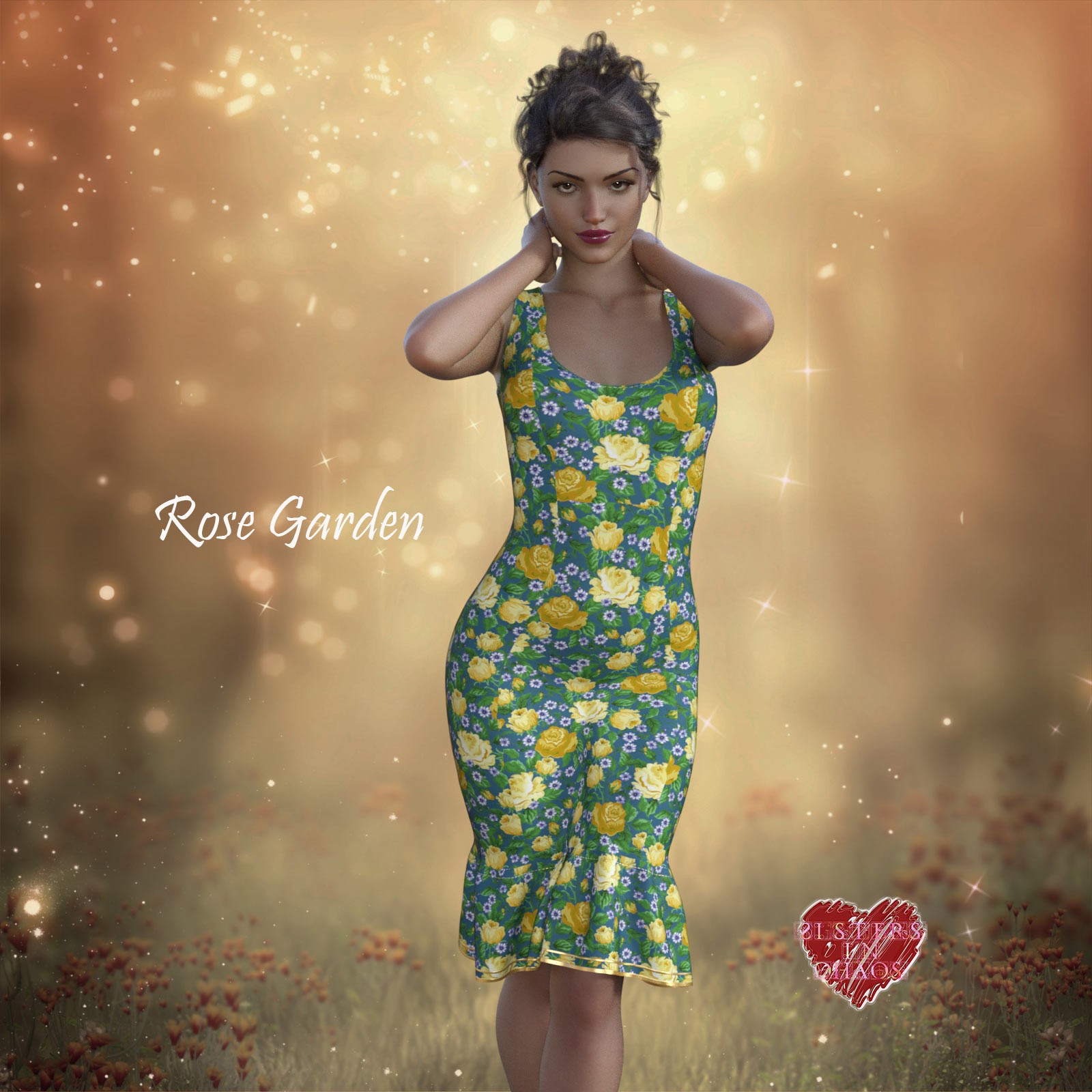 SIC Charming for Ruffle Dress 2 for G8xF | Daz 3D