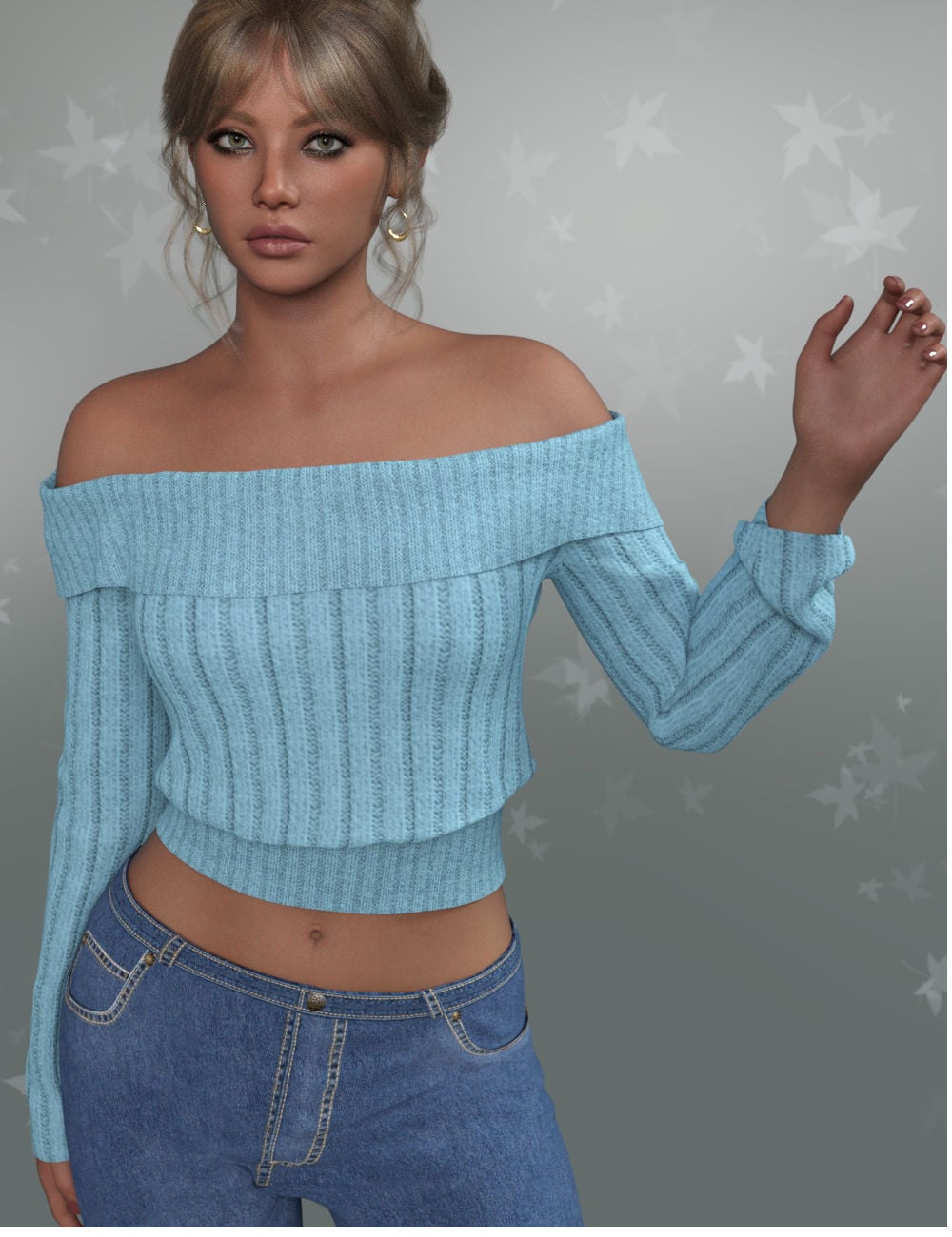 dForce PGWD Fall Sweaters for Genesis 9 | Daz 3D