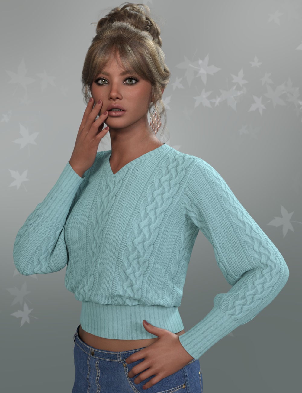 dForce PGWD Fall Sweaters for Genesis 9 | Daz 3D