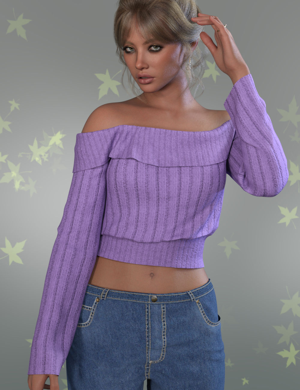 dForce PGWD Fall Sweaters for Genesis 9 | Daz 3D