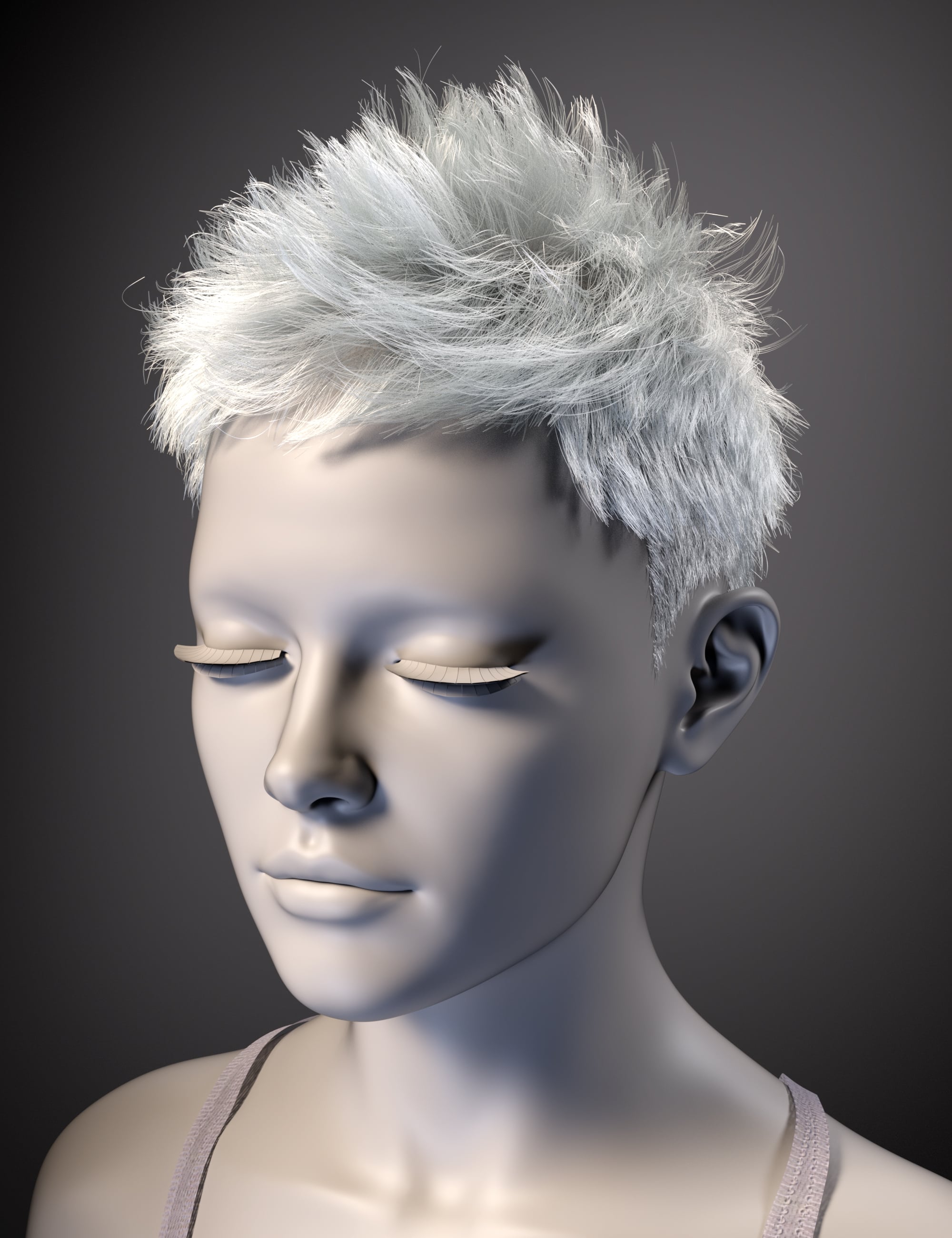 dForce FE Strand-Based Airplane Hair for Genesis 9 | Daz 3D