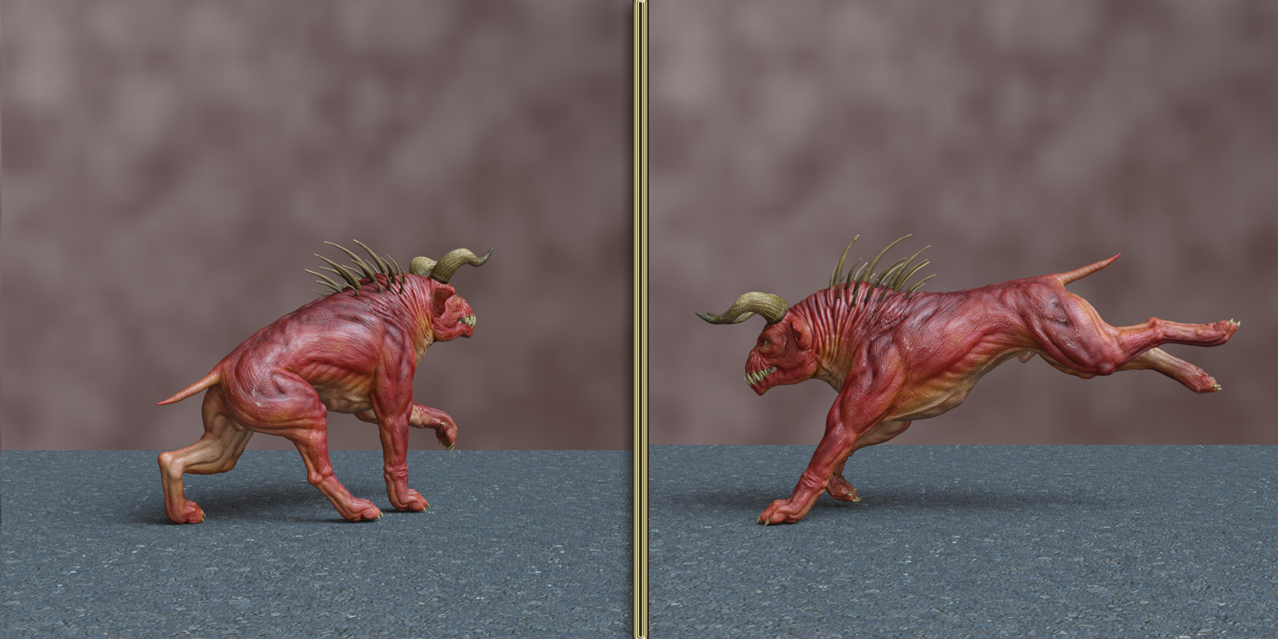 Hell Hound Poses for Genesis 9 Feminine and Demon Dog | Daz 3D