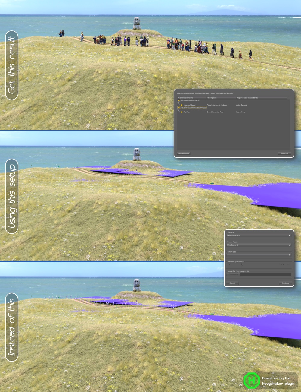 LowPi Crowd Generator Plus Extension | Daz 3D