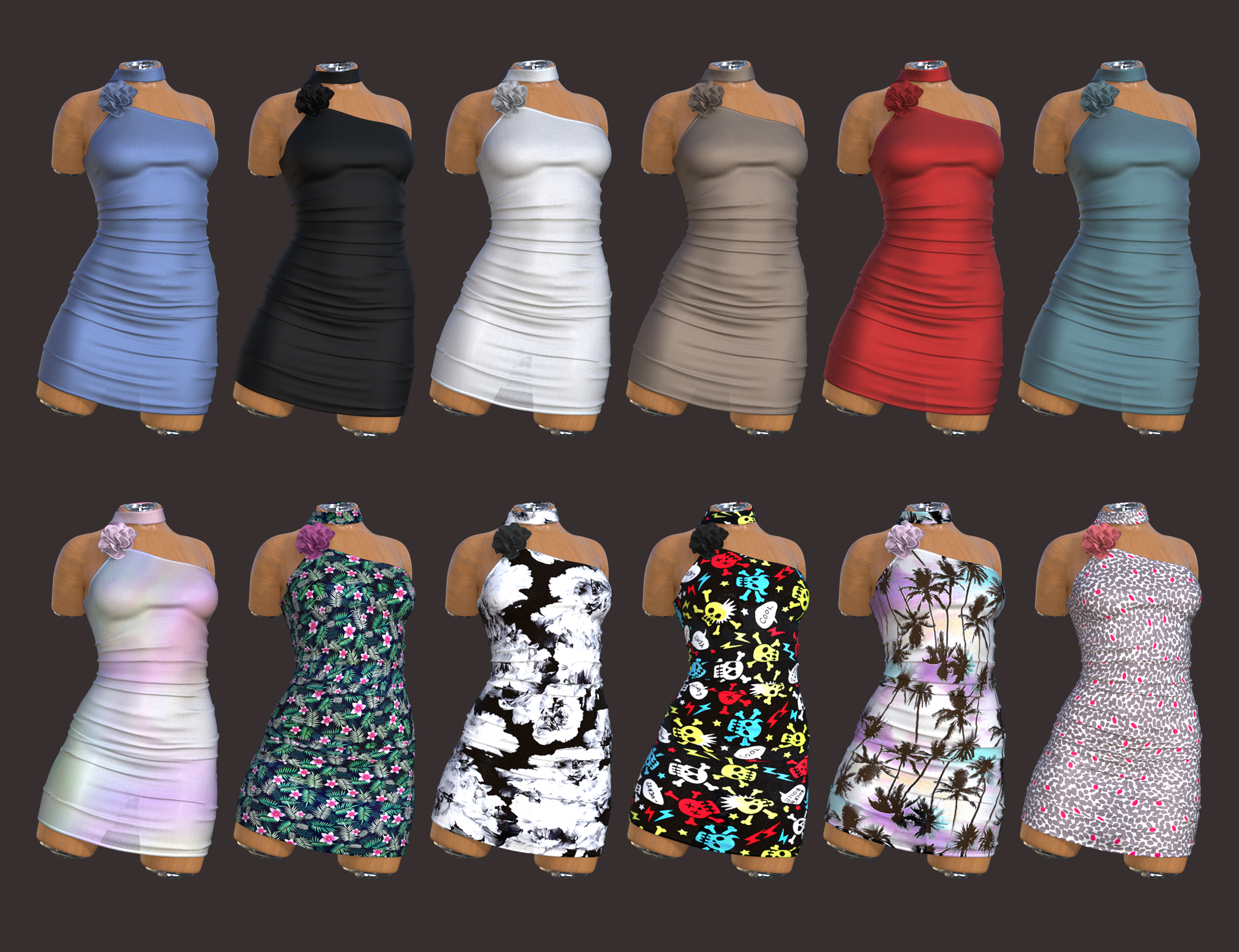 dForce MK Dancing Starlight Dress for Genesis 9 | Daz 3D