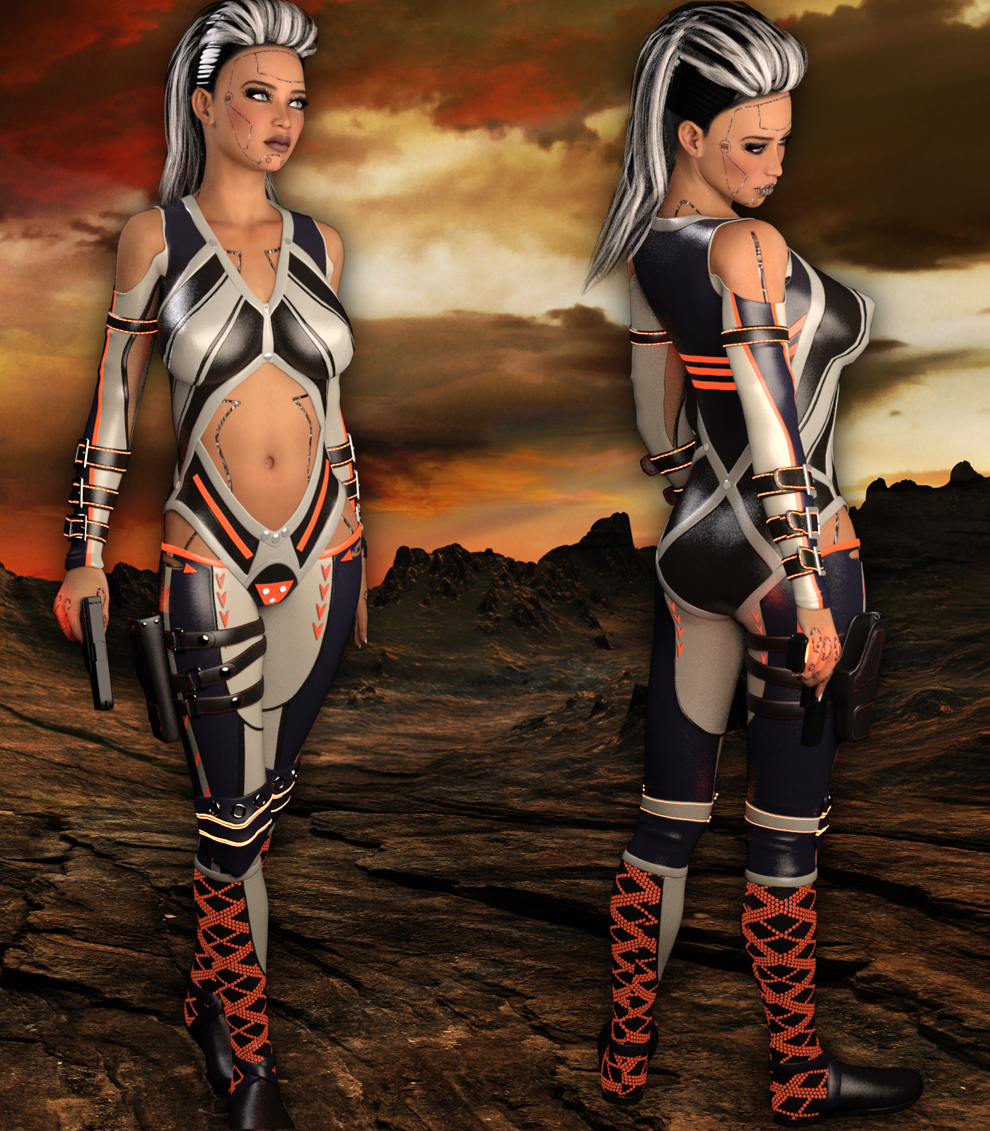 BLACKHAT:FUTURISTIC - Eclipse Fantasy Clothing for G2F | Daz 3D
