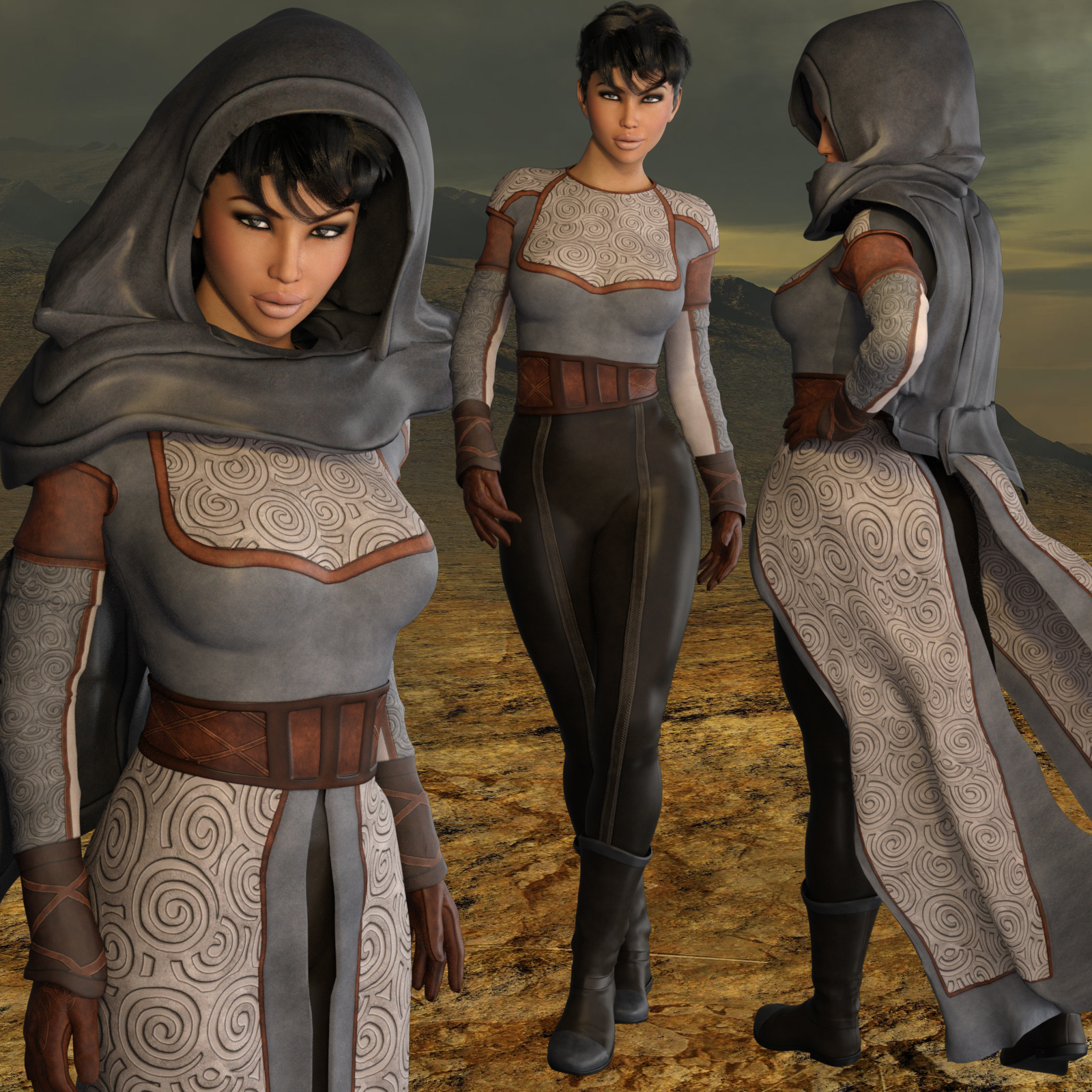BLACKHAT - Guarded Heart Clothing for G2F | Daz 3D