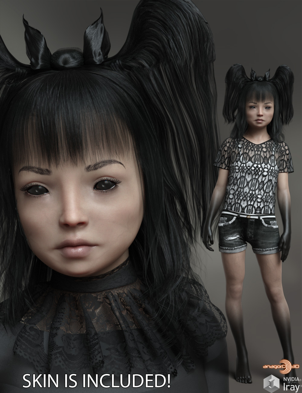 Anagord Wicked Kids G8F Vol 1 | Daz 3D