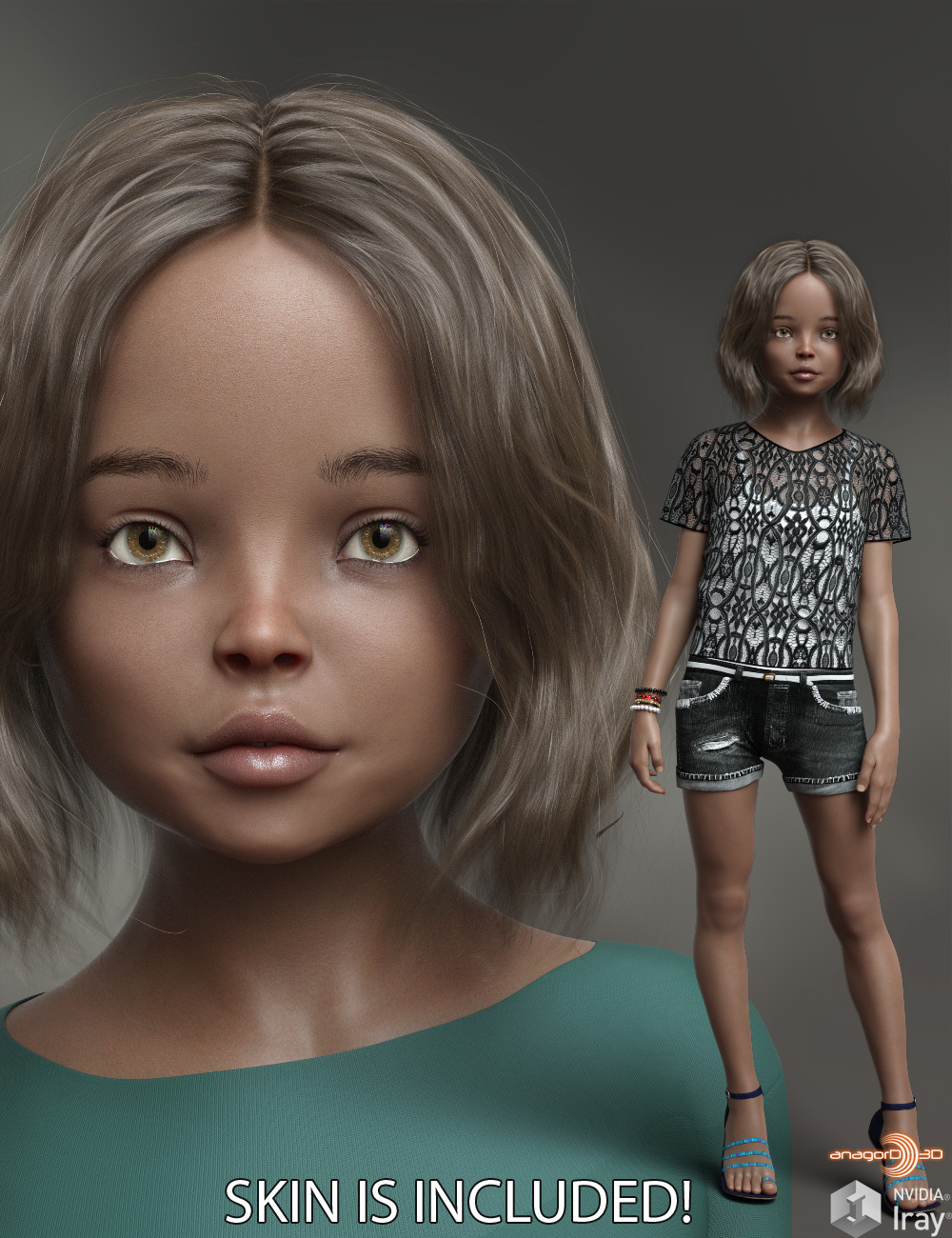 Anagord Kids G8F Vol 5 | Daz 3D
