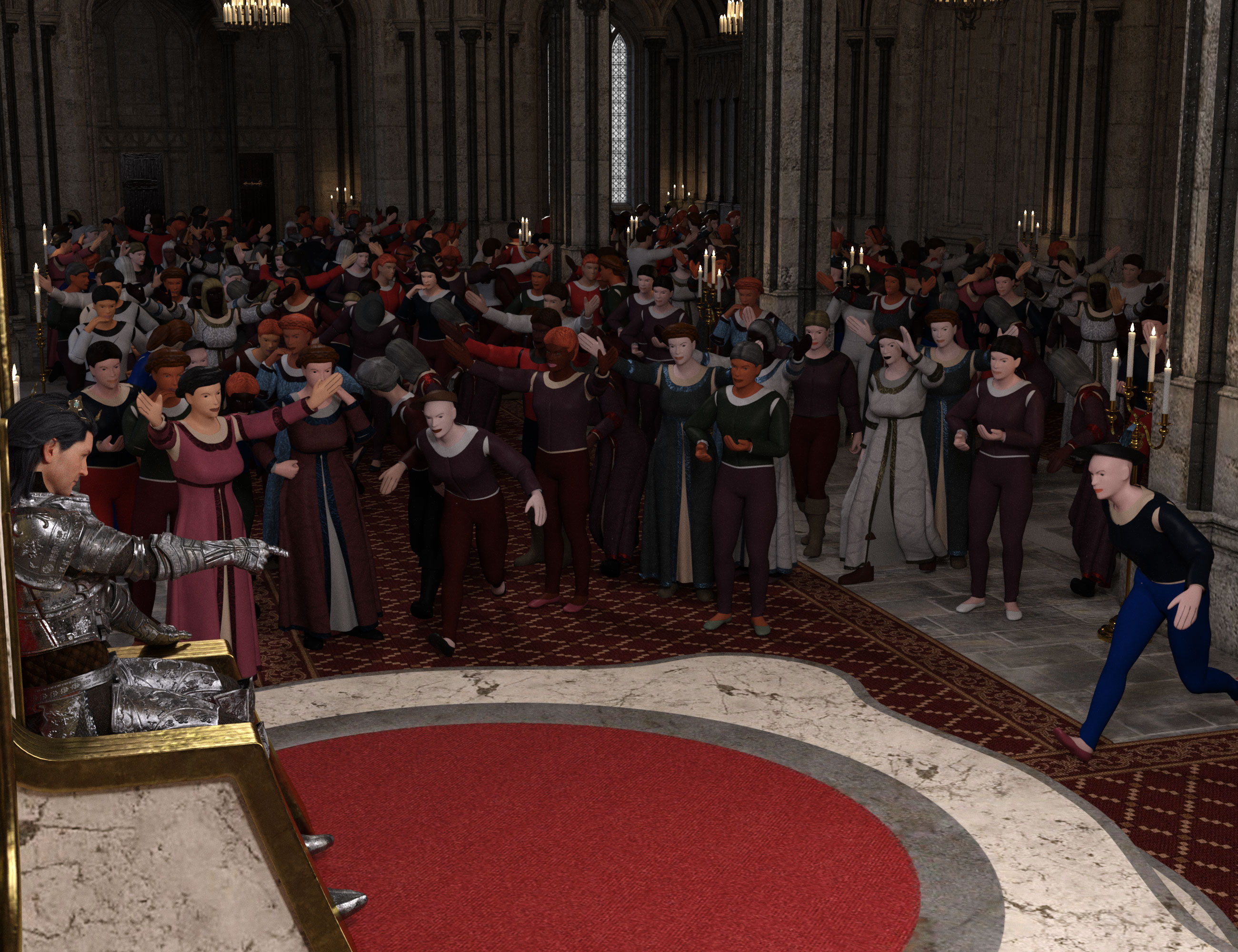 LowPoly Crowd Creator Expansion: Medieval Life | Daz 3D