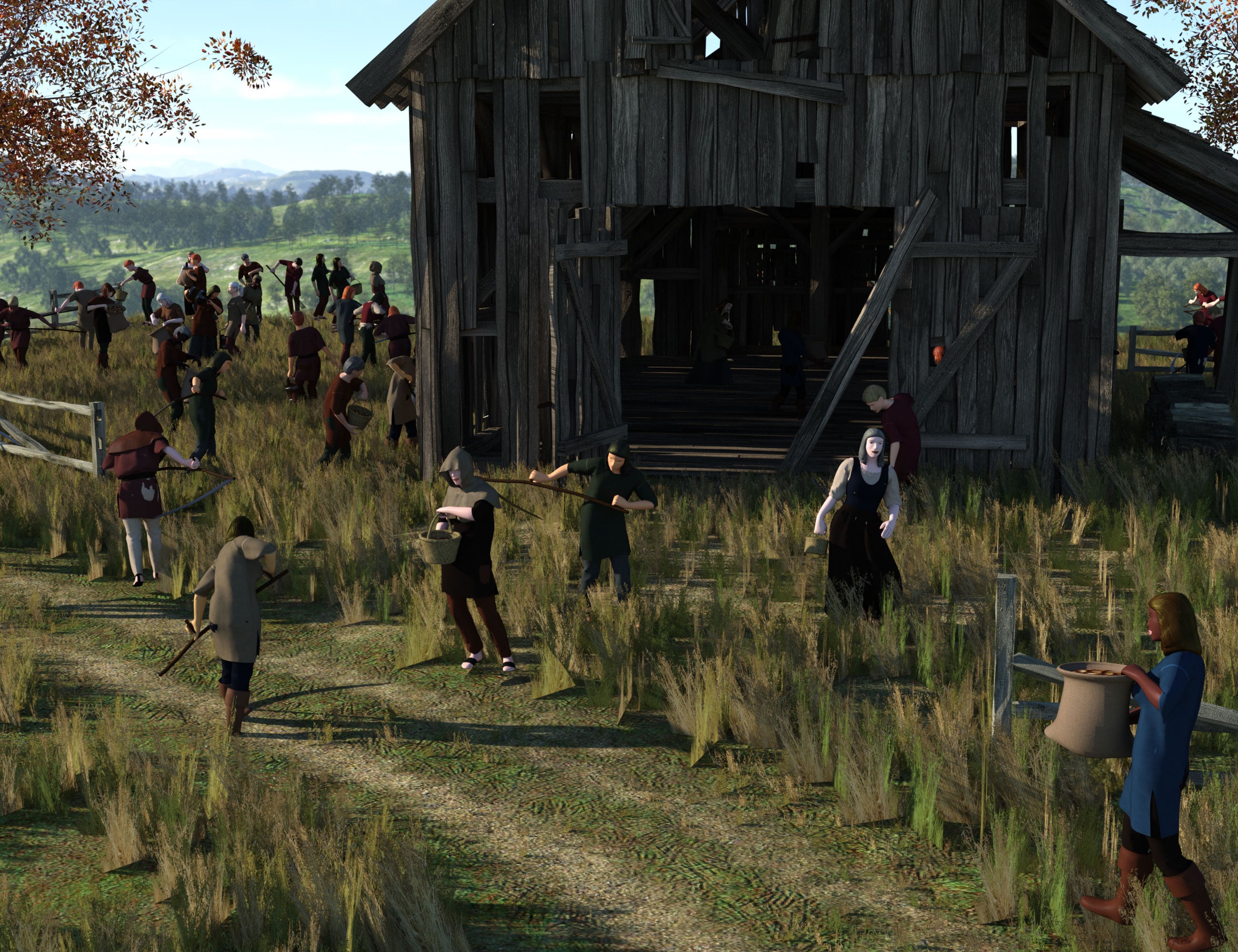 LowPoly Crowd Creator Expansion: Medieval Life | Daz 3D