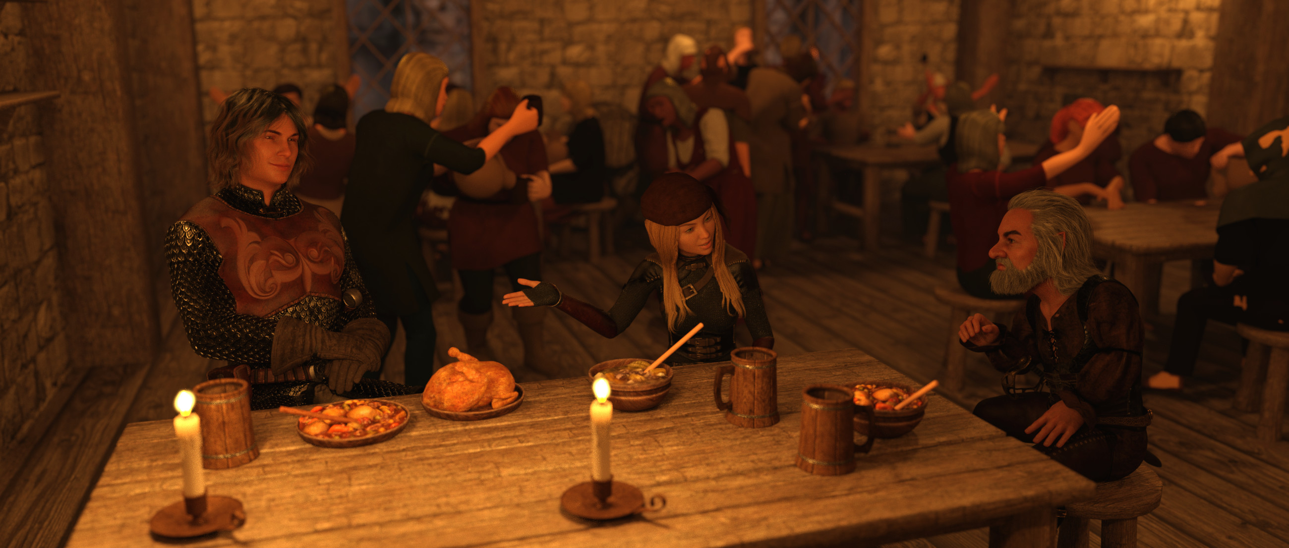 LowPoly Crowd Creator Expansion: Medieval Life | Daz 3D