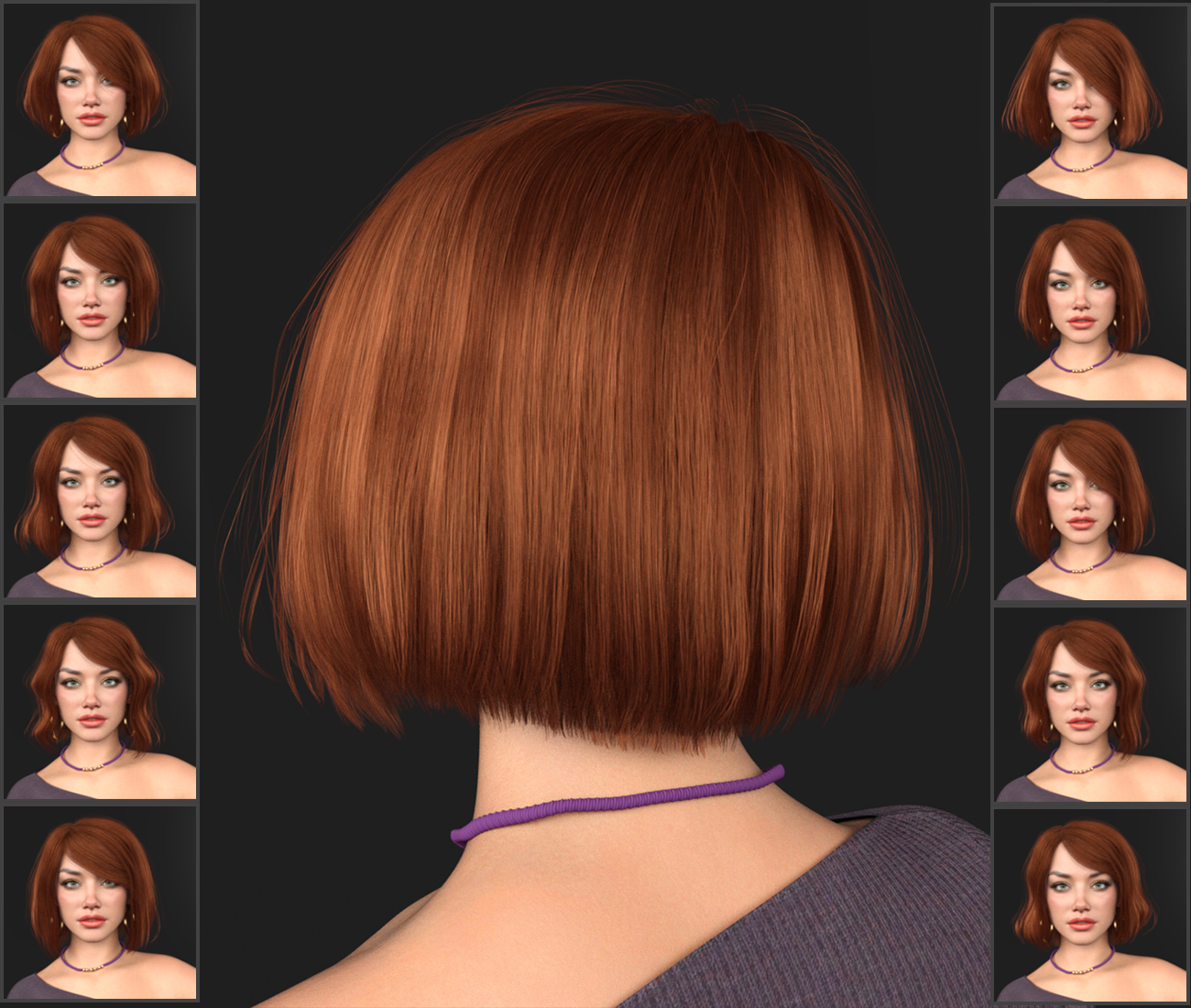 Dina Hair for Genesis 9 | Daz 3D