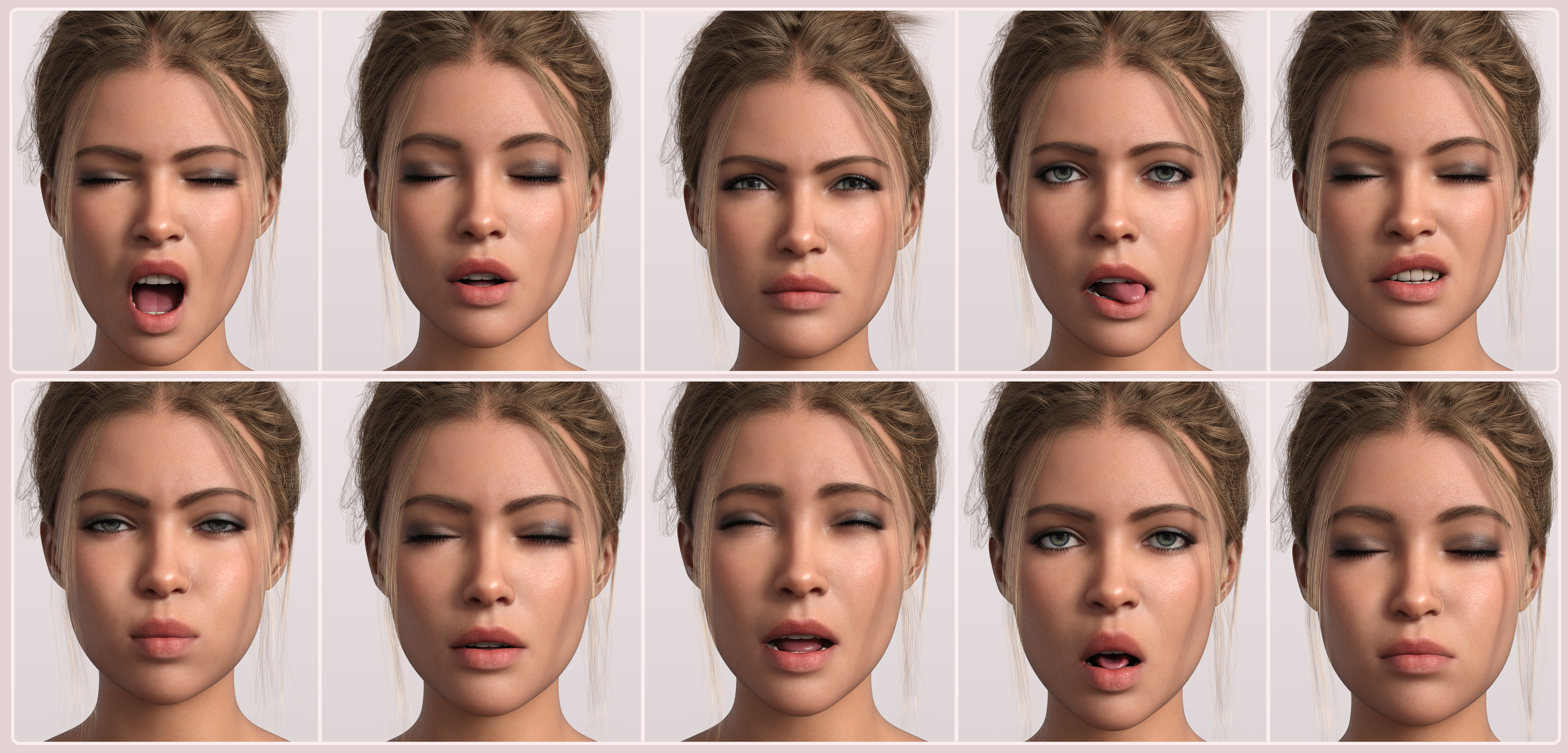 Z Drunk and Hungover Mix and Match Expressions for Genesis 9 | Daz 3D