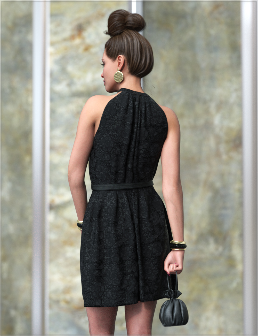 dForce Pure Class Outfit for Genesis 9 ⋆ Freebies Daz 3D