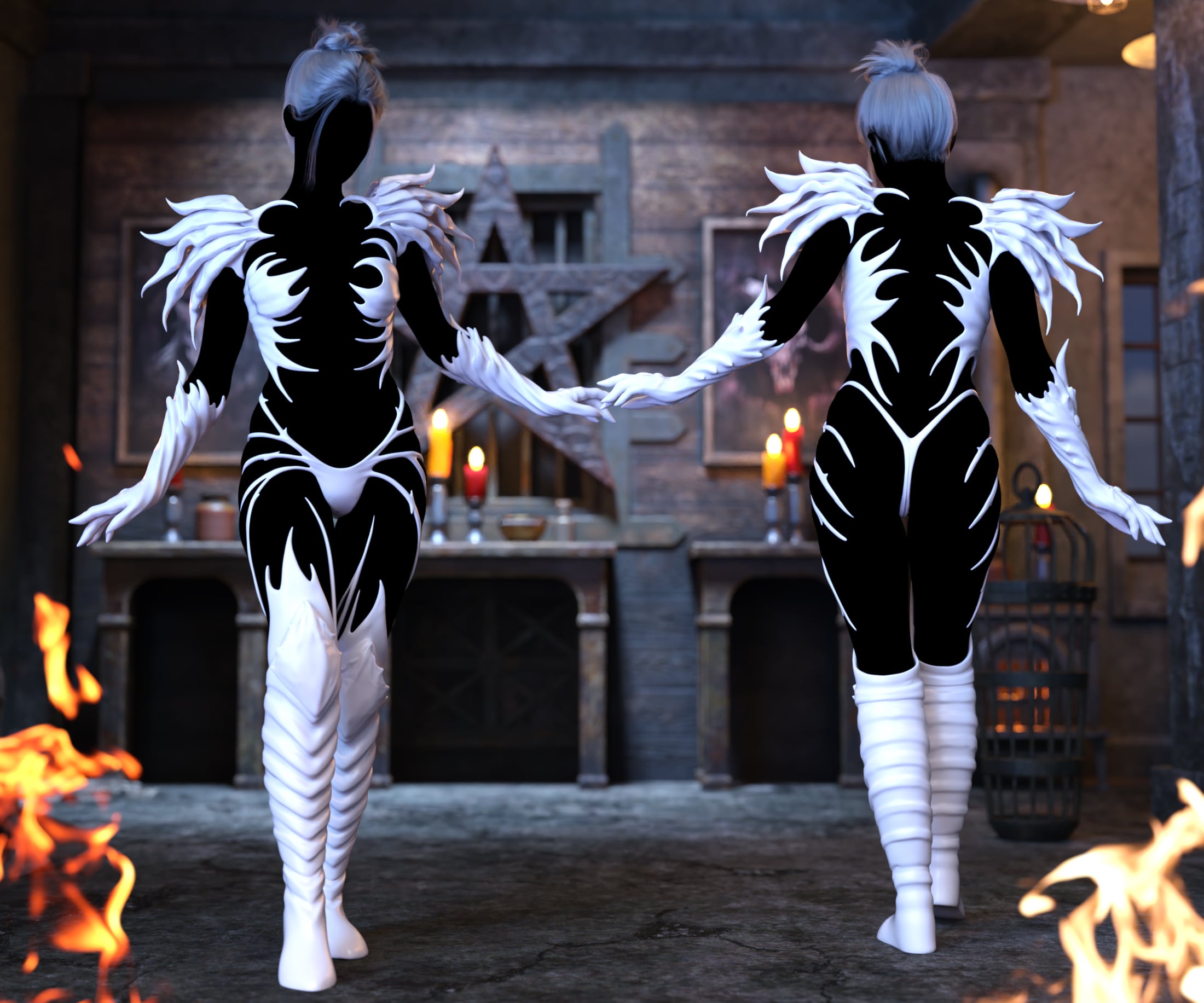 BW Mara Demon Outfit For Genesis 9, Genesis 8 and 8.1 Females | Daz 3D