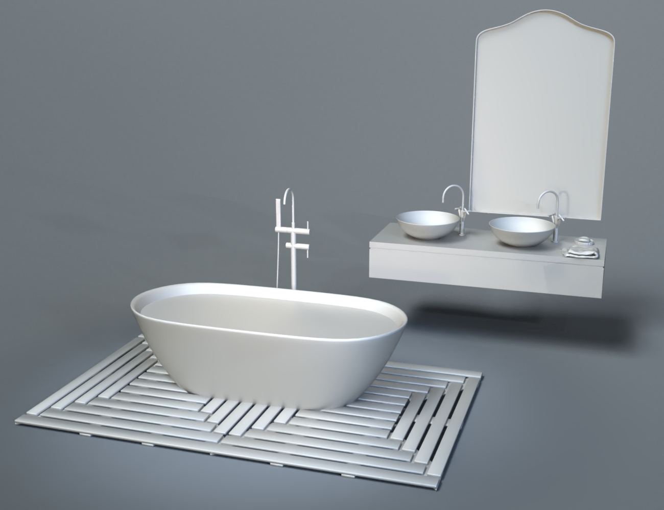 AP Modern Style Bathroom | Daz 3D