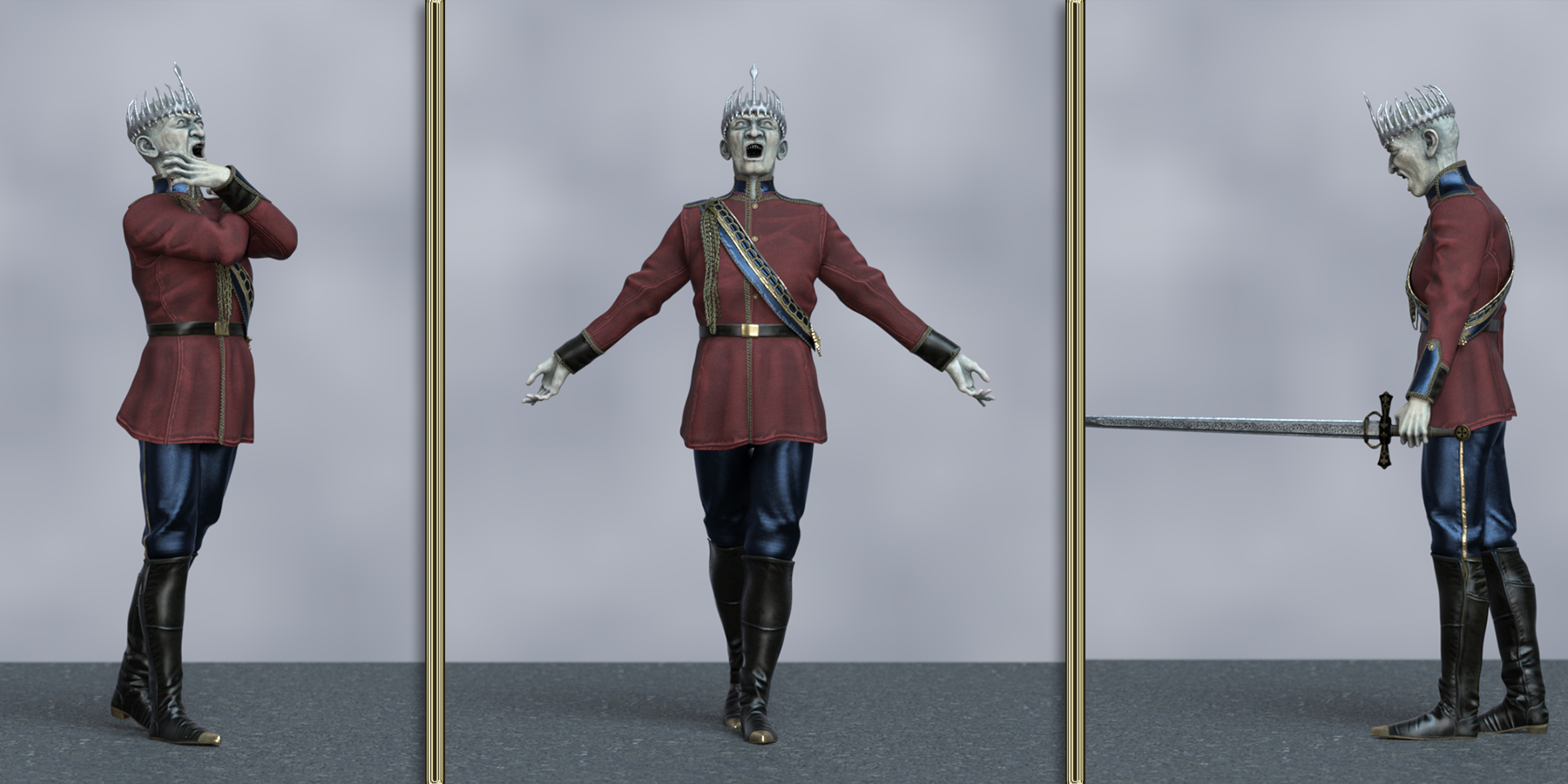 Le Roi Mort Poses for Genesis 9 Base | Daz 3D