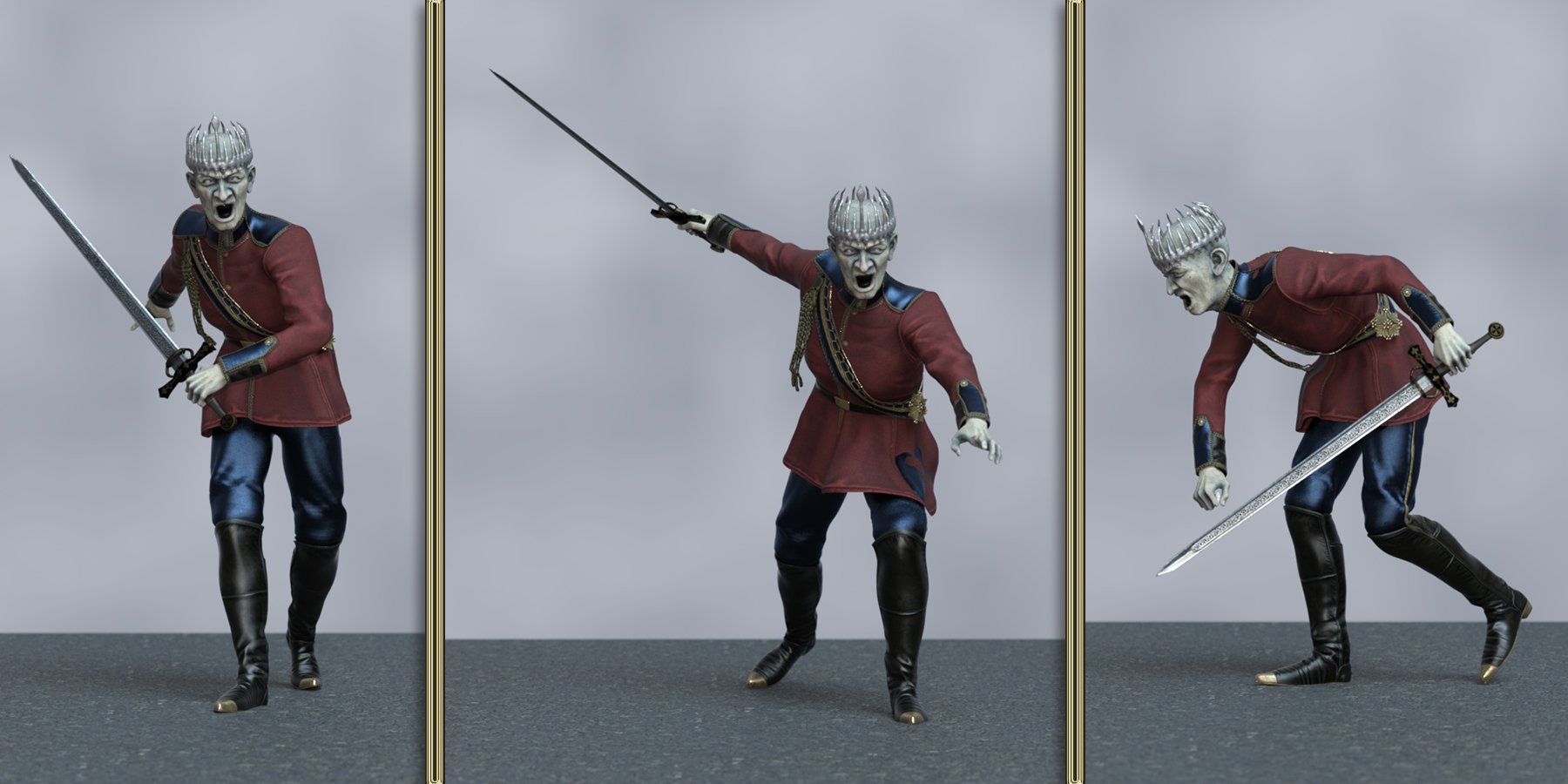 Le Roi Mort Poses for Genesis 9 Base | Daz 3D