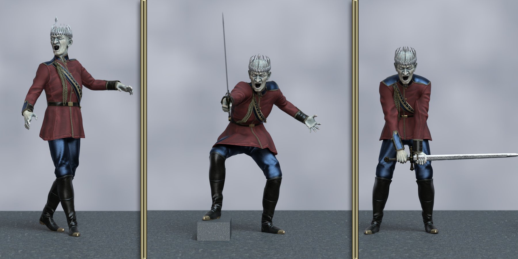 Le Roi Mort Poses for Genesis 9 Base | Daz 3D