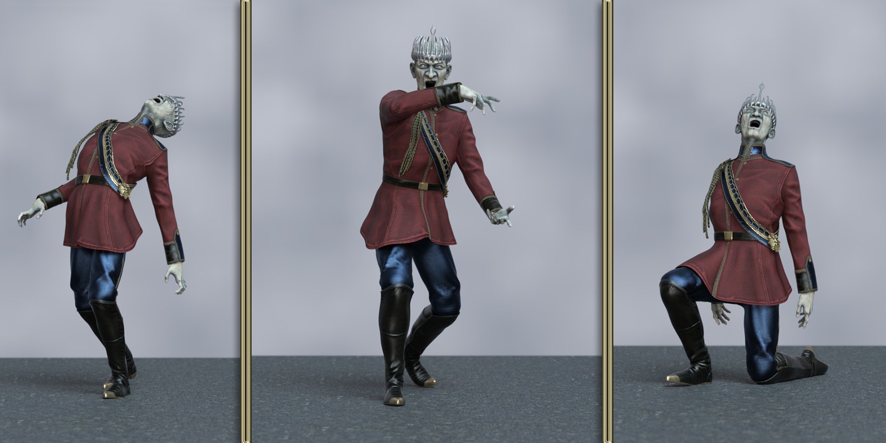 Le Roi Mort Poses for Genesis 9 Base | Daz 3D