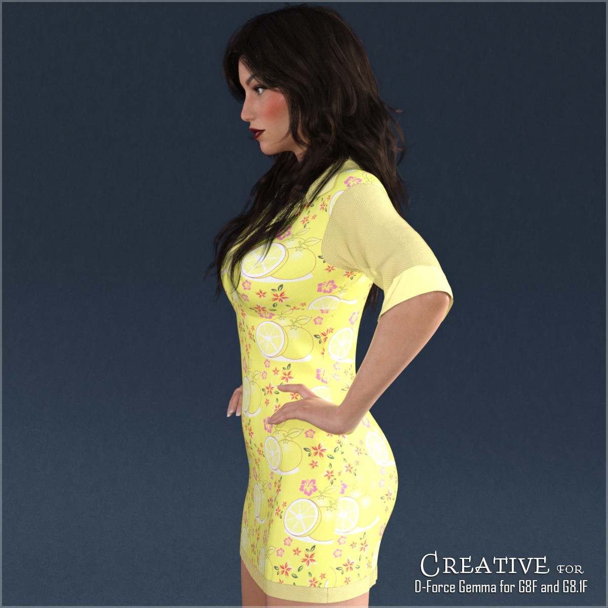 Creative for D-Force Gemma for G8F and G8.1F | Daz 3D