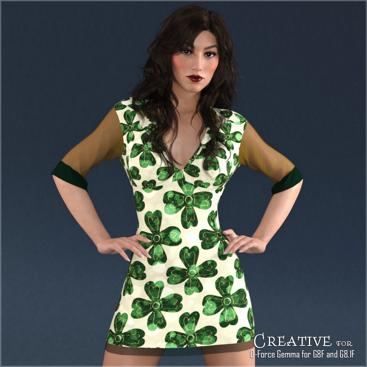 Creative for D-Force Gemma for G8F and G8.1F | Daz 3D