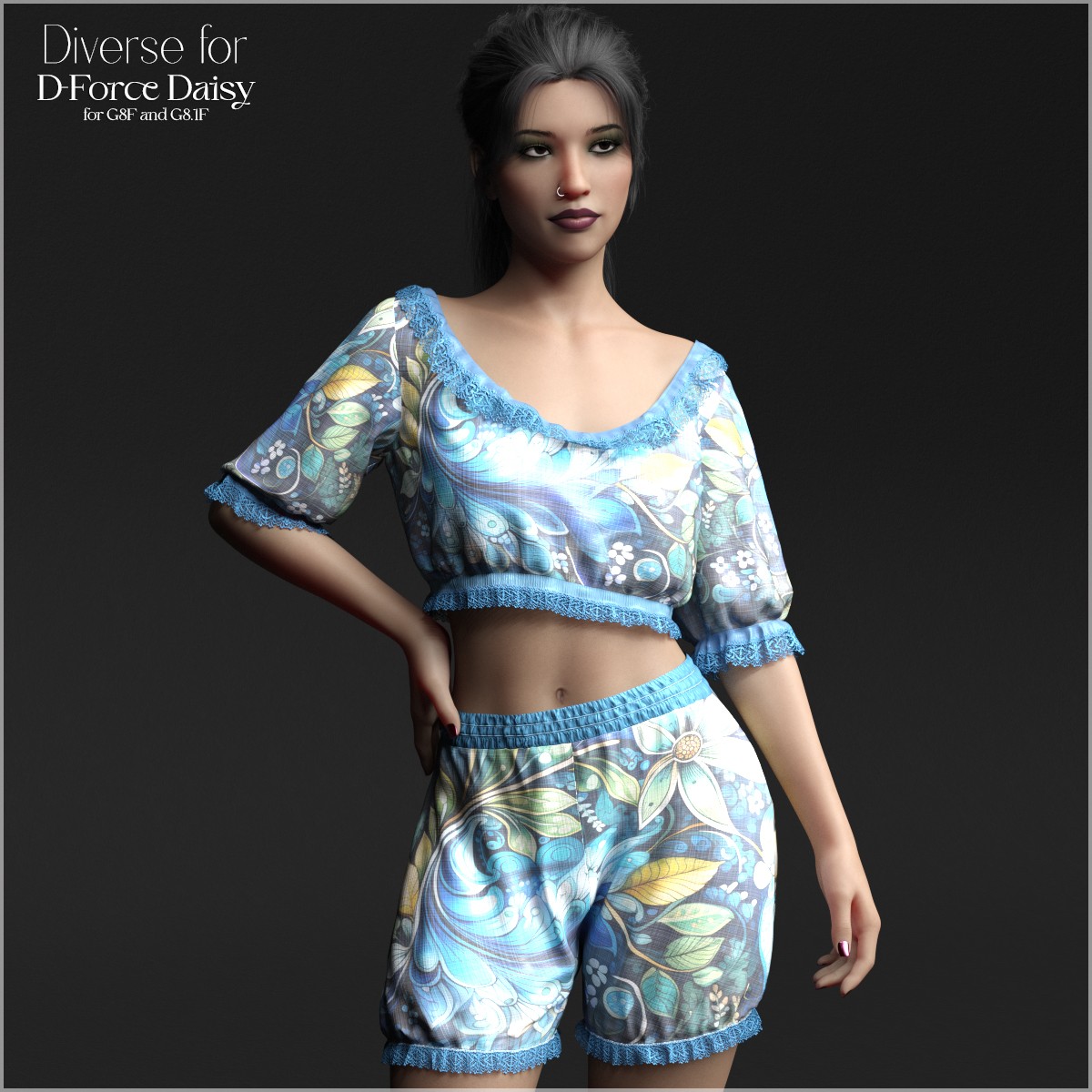 Diverse for D-Force Daisy for G8F and G8.1F | Daz 3D