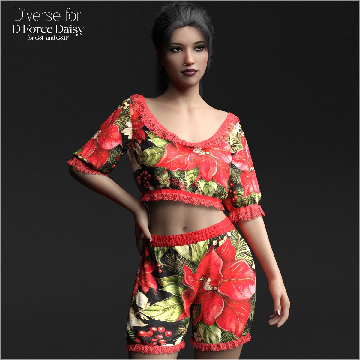 Diverse for D-Force Daisy for G8F and G8.1F | Daz 3D