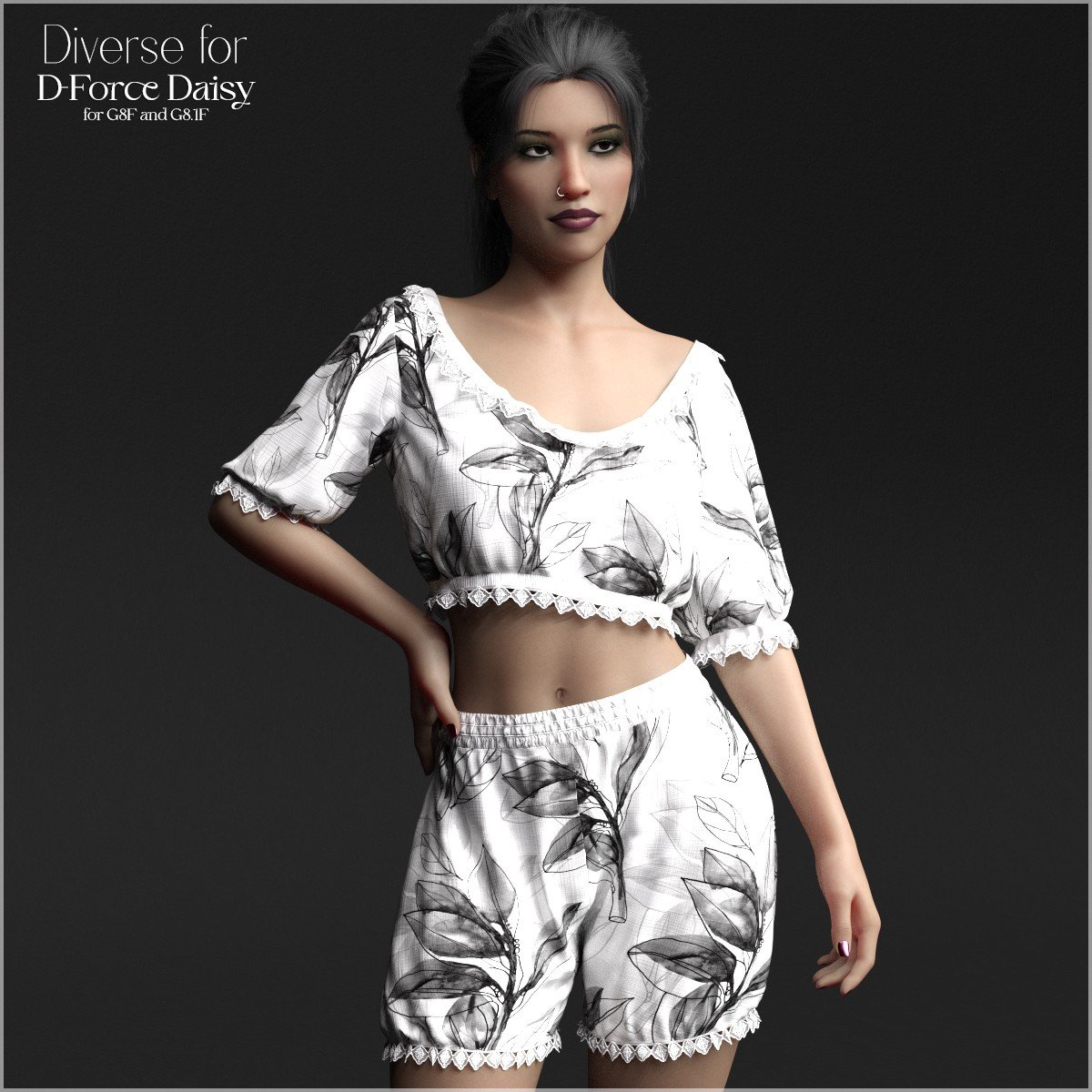 Diverse for D-Force Daisy for G8F and G8.1F | Daz 3D