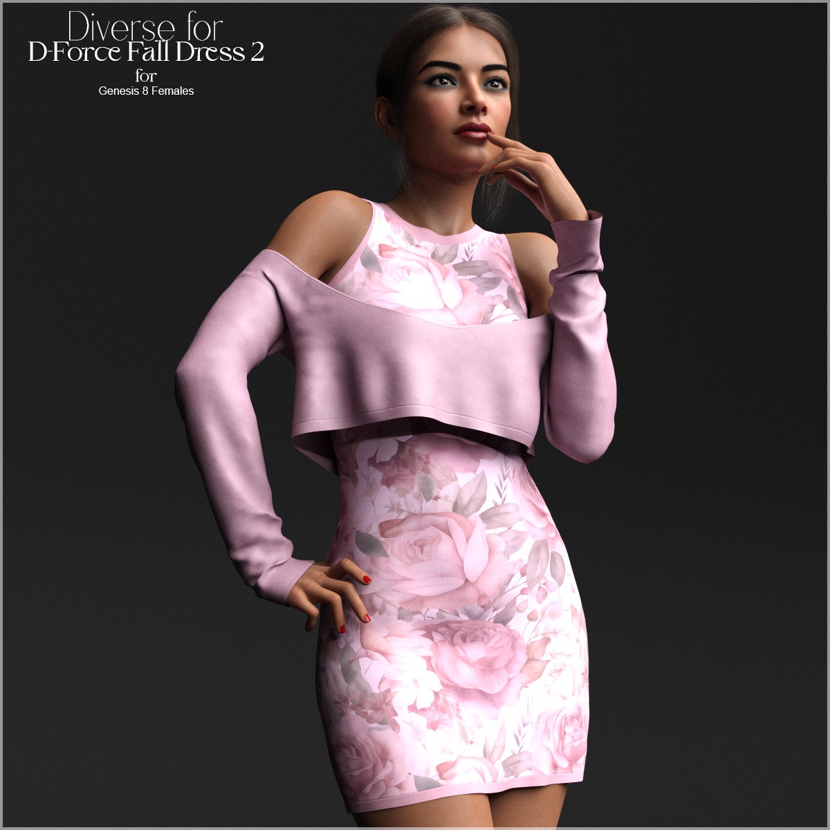 Diverse for D-Force Fall Dress 2 | Daz 3D