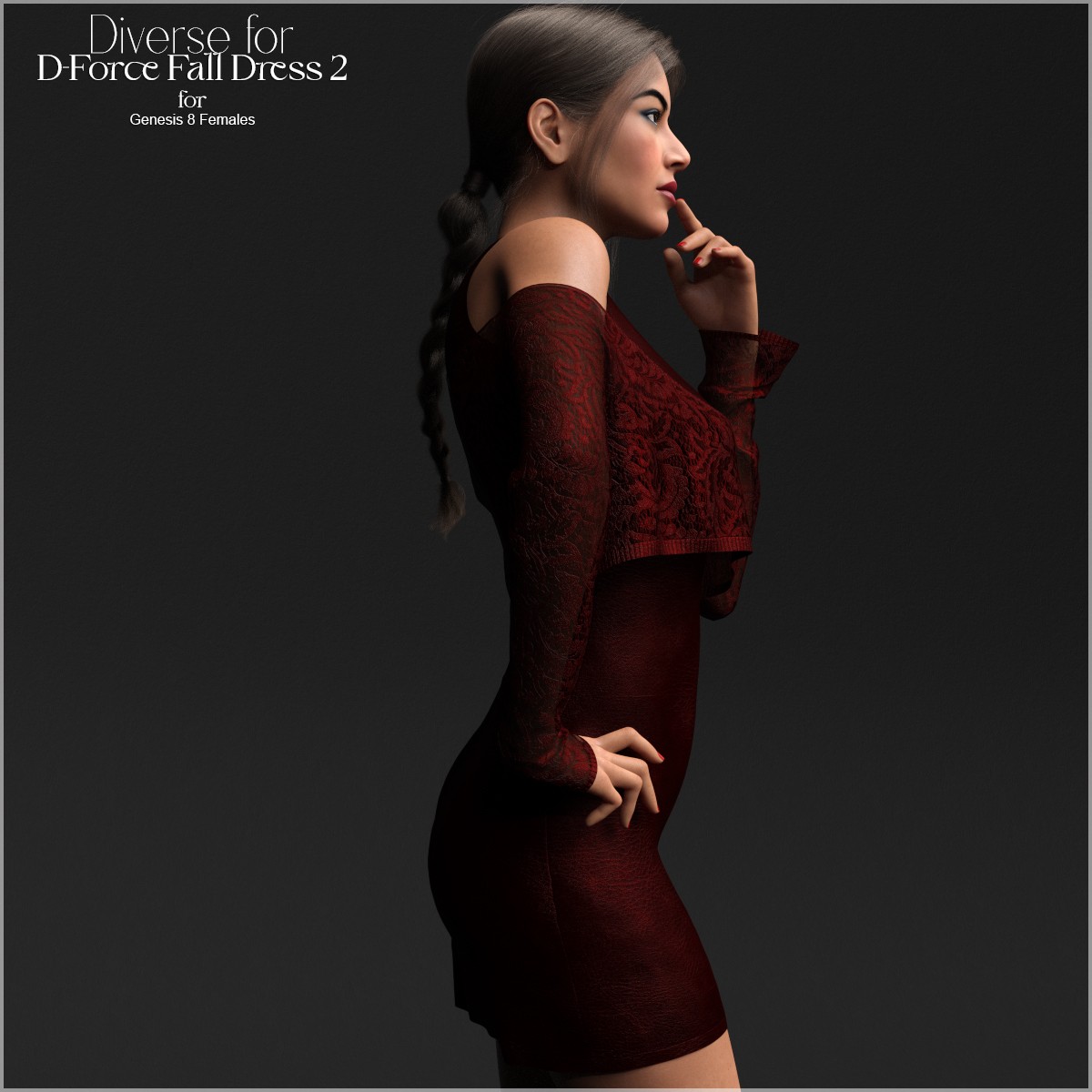 Diverse for D-Force Fall Dress 2 | Daz 3D