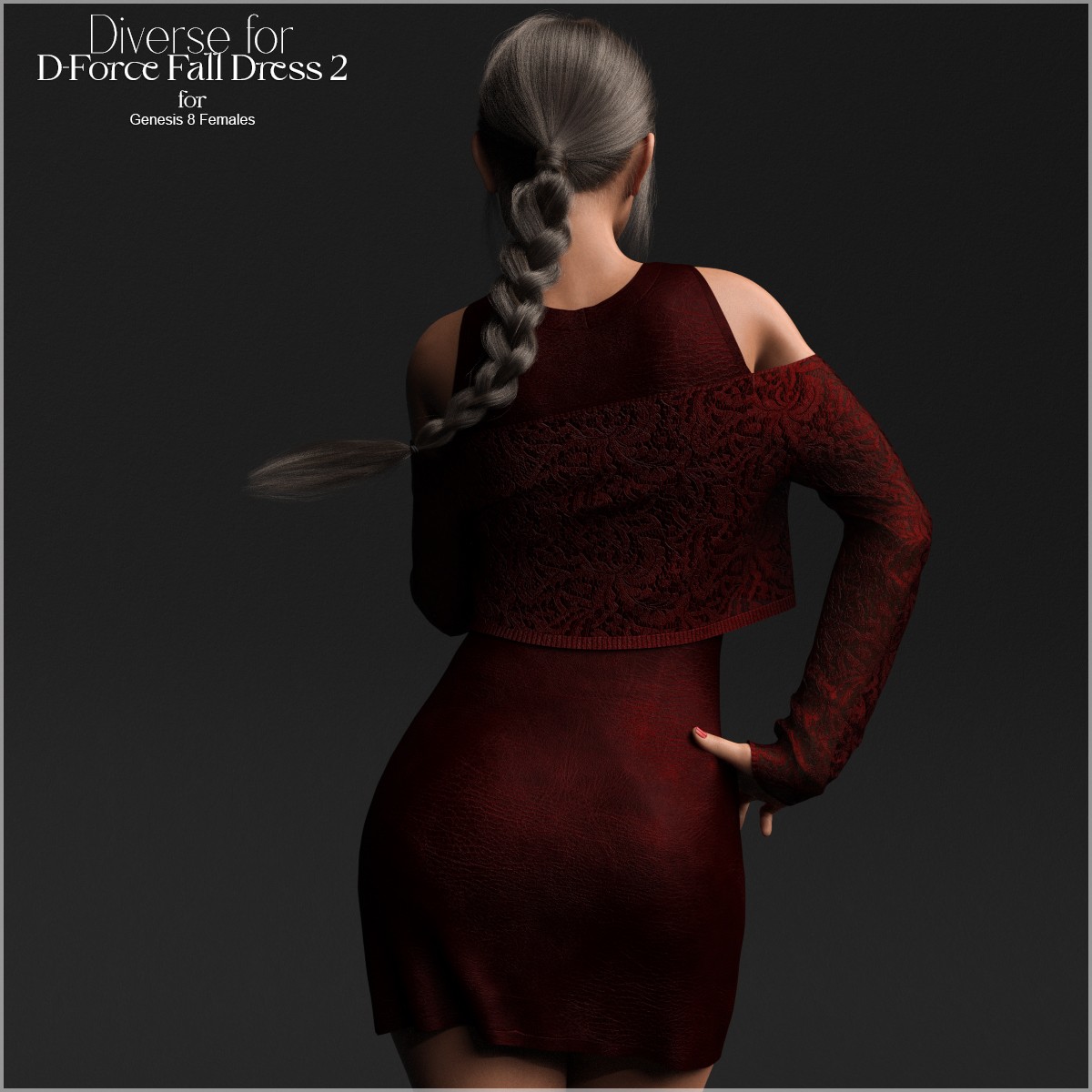 Diverse for D-Force Fall Dress 2 | Daz 3D