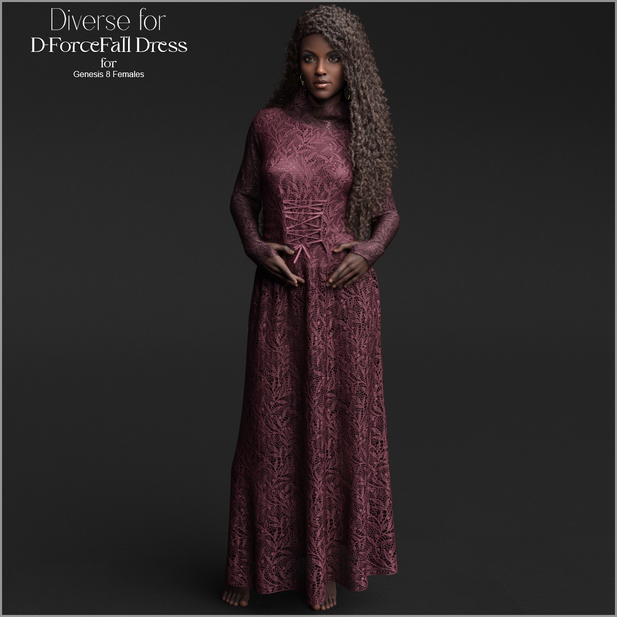 Diverse for D-Force Fall Dress | Daz 3D