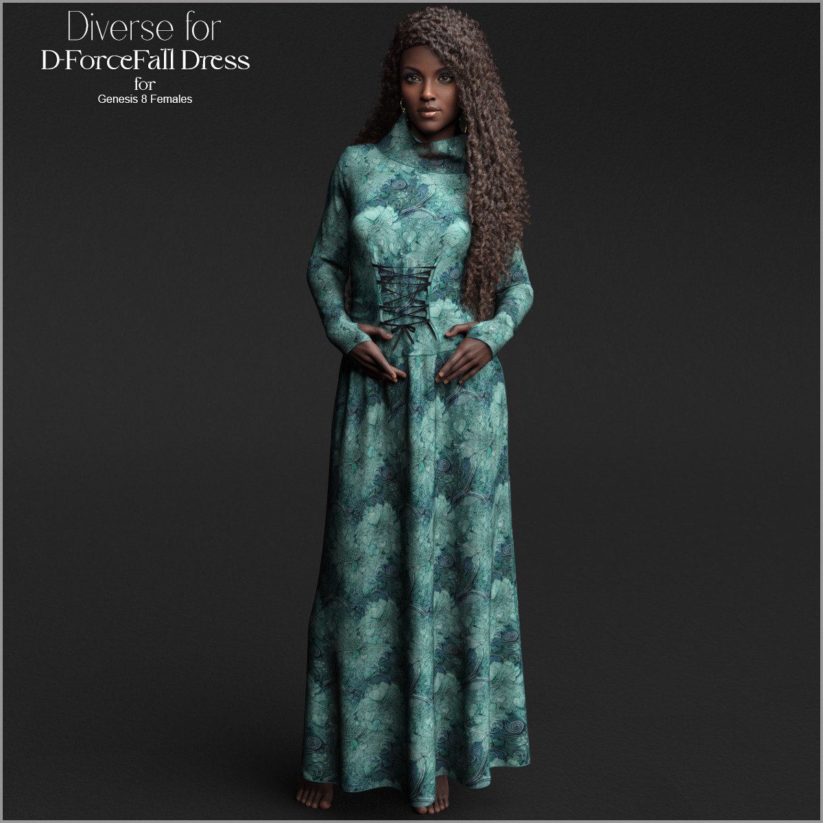 Diverse for D-Force Fall Dress | Daz 3D